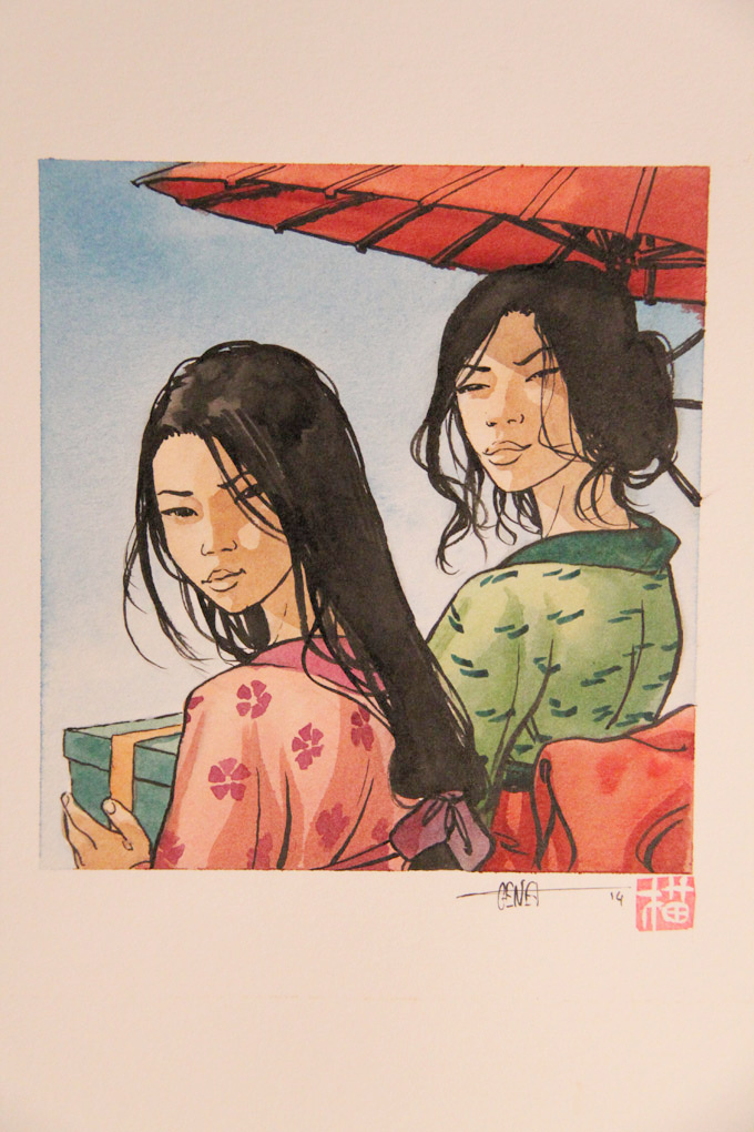 Geishas par Frédéric Genêt - Illustration originale