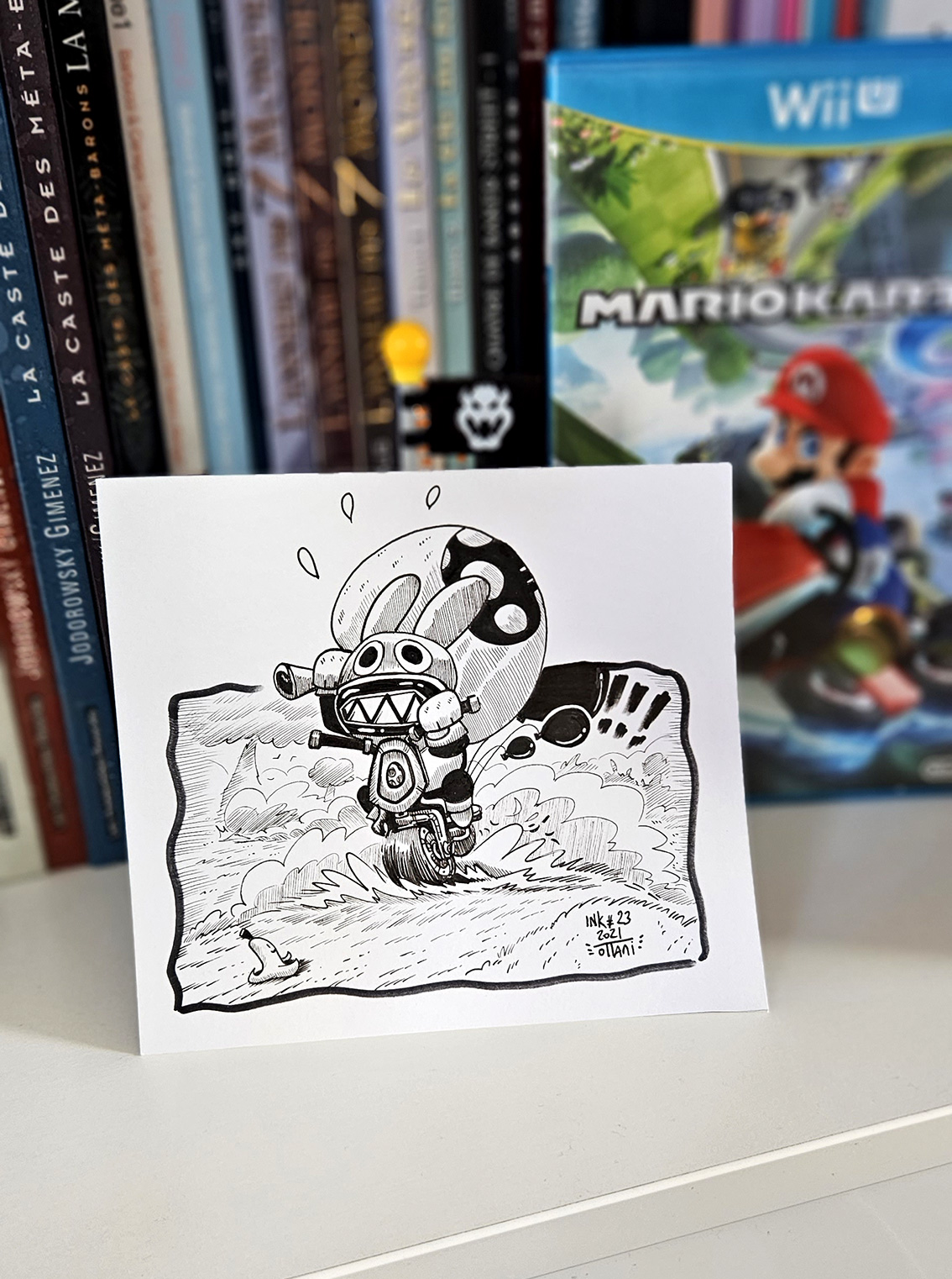 En vente - Dessin original de l'Inktober 2021 : Carottin de Mario Kart par oTTami ...