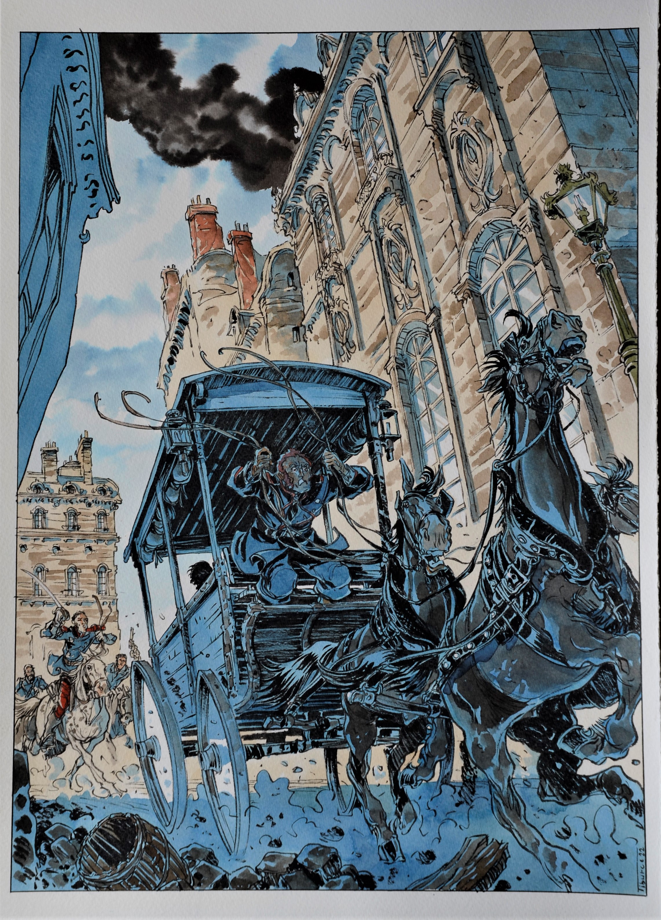 Tiburce Oger, Philippe Pelaez, Illustration L'enfer pour aube tome 2 ...