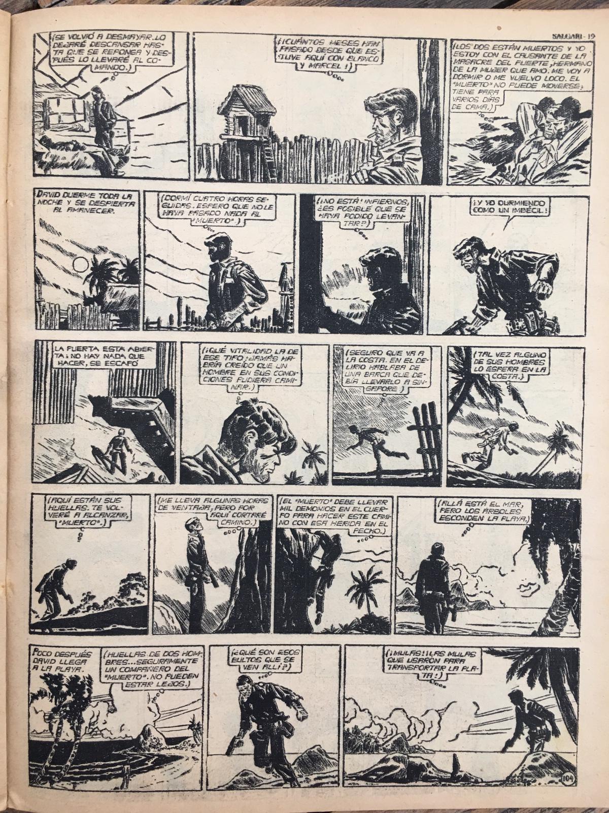 Junglemen par Hugo Pratt, Alberto Ongaro - Planche originale