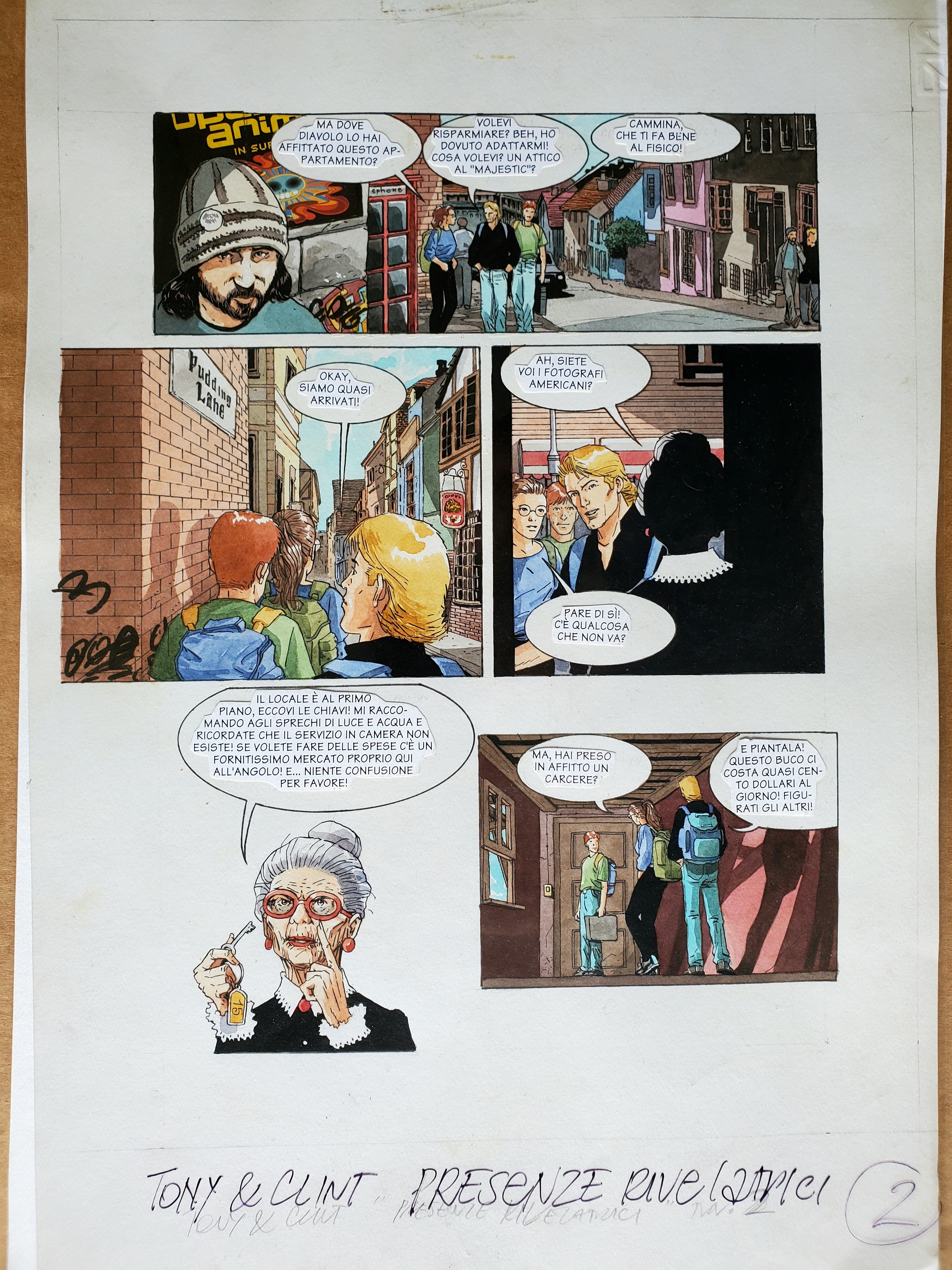 Andrea Da Rold, TONY & CLINT PRESENZE RIVELATRICI - Planche originale
