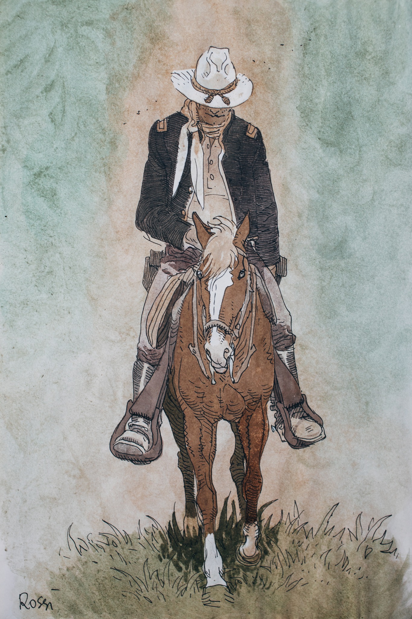 Christian Rossi, Jim Cutlass - illustration originale - Illustration ...