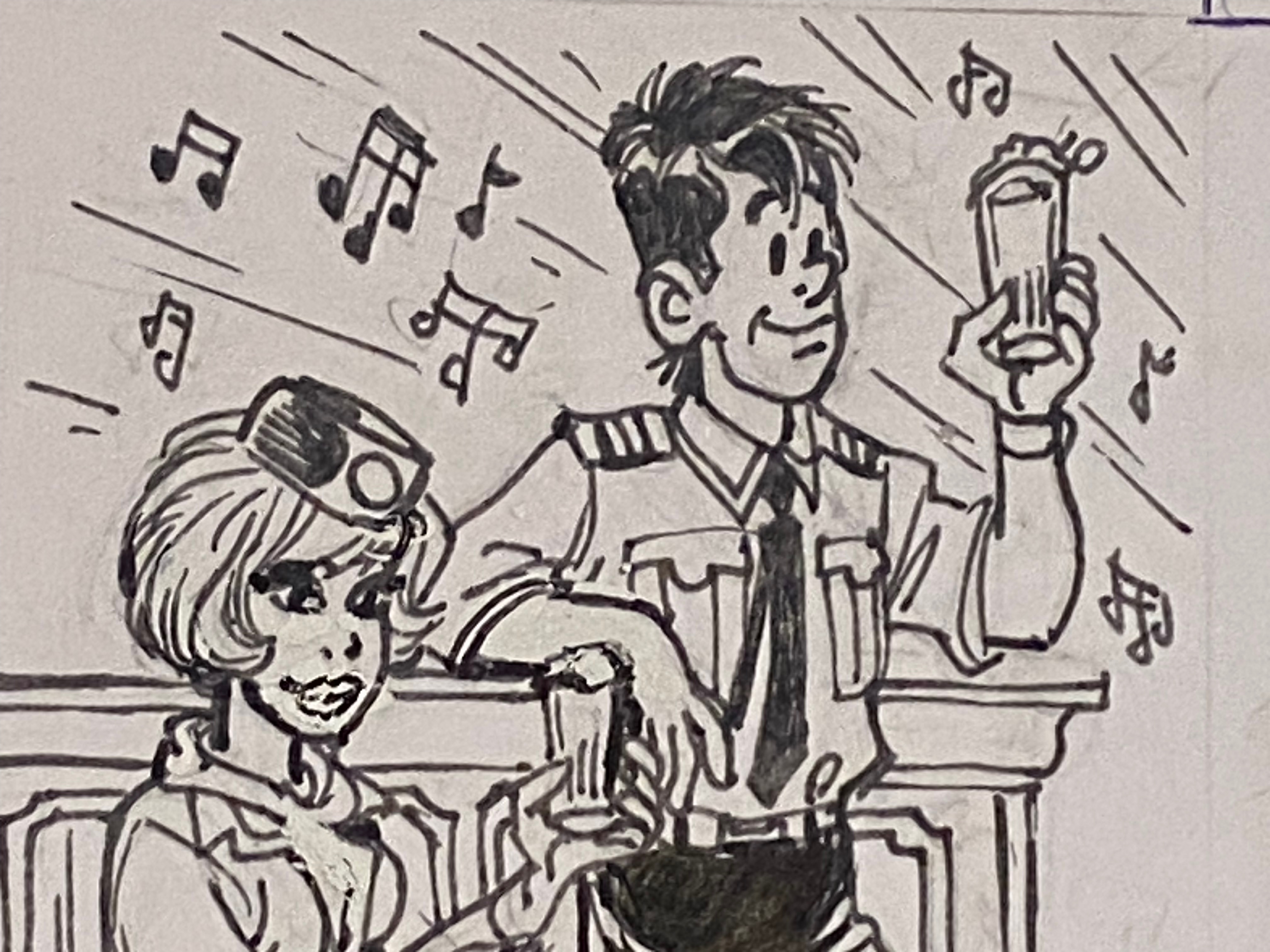 François Walthéry, illustration originale, Natacha et Walter, le ...