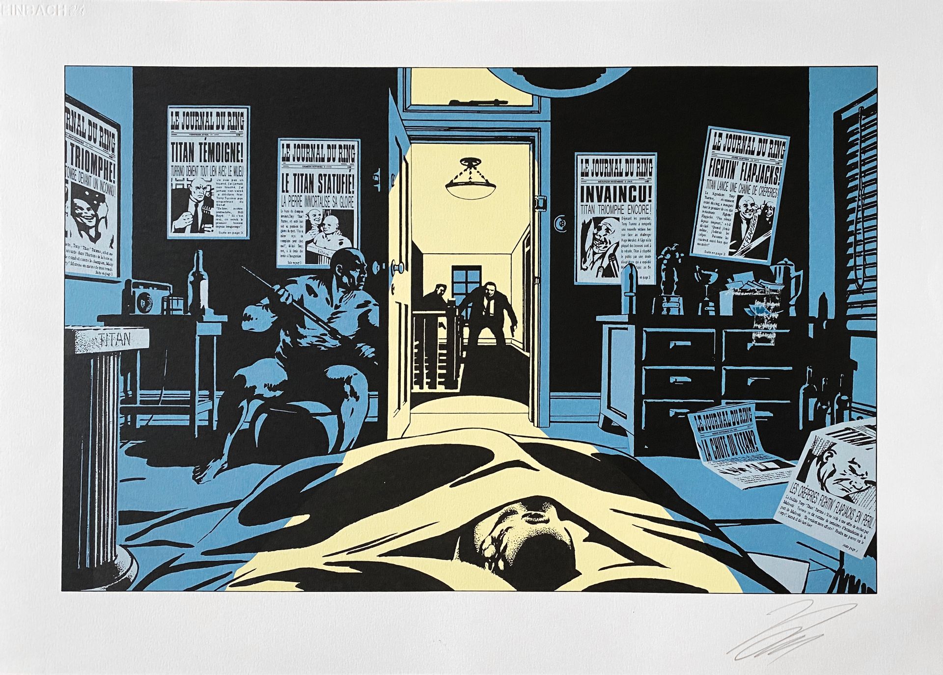 David Lloyd, Dessin pour une sérigraphie - Illustration originale