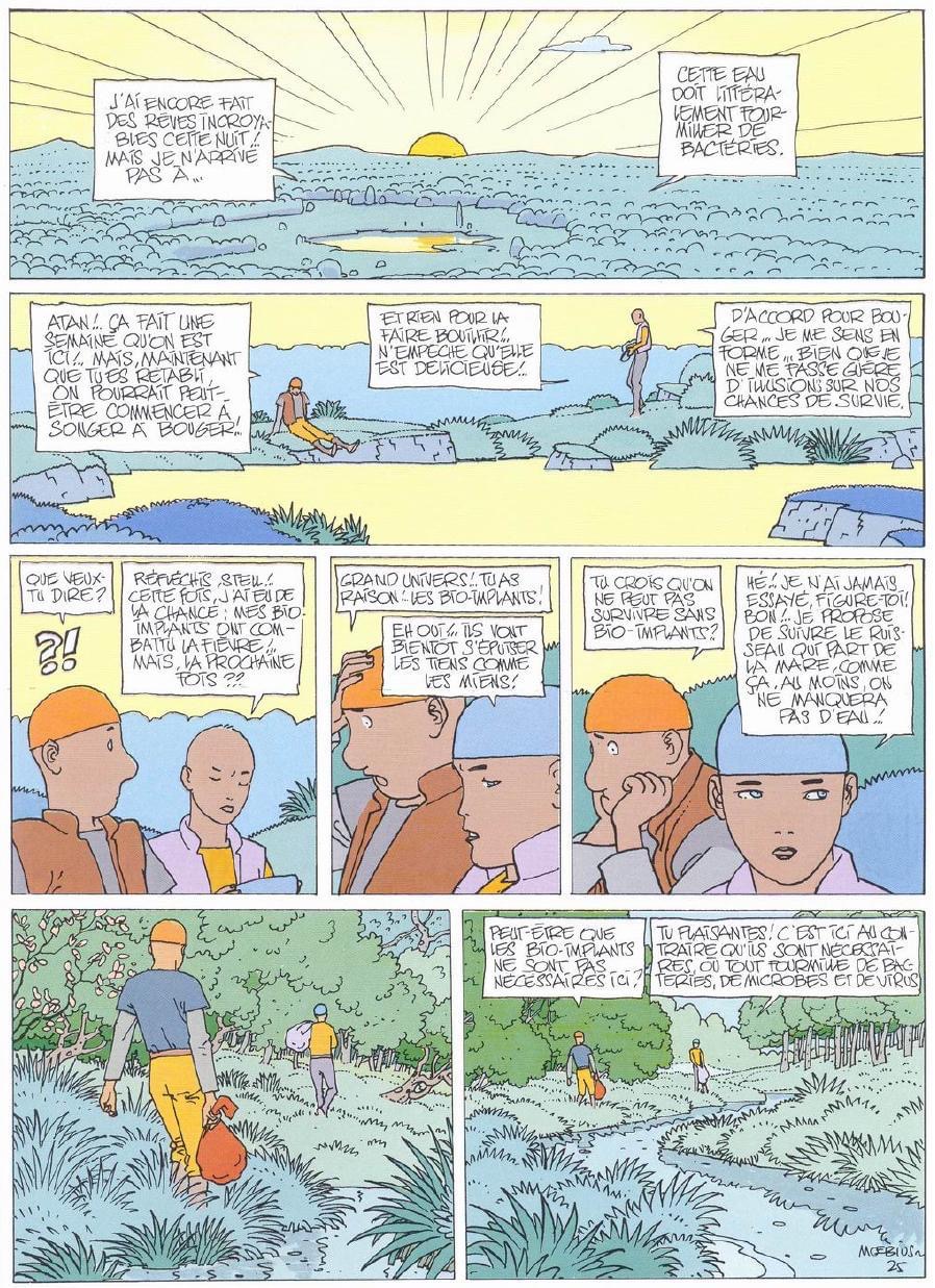 Les jardins d’Edena par Moebius - Planche originale