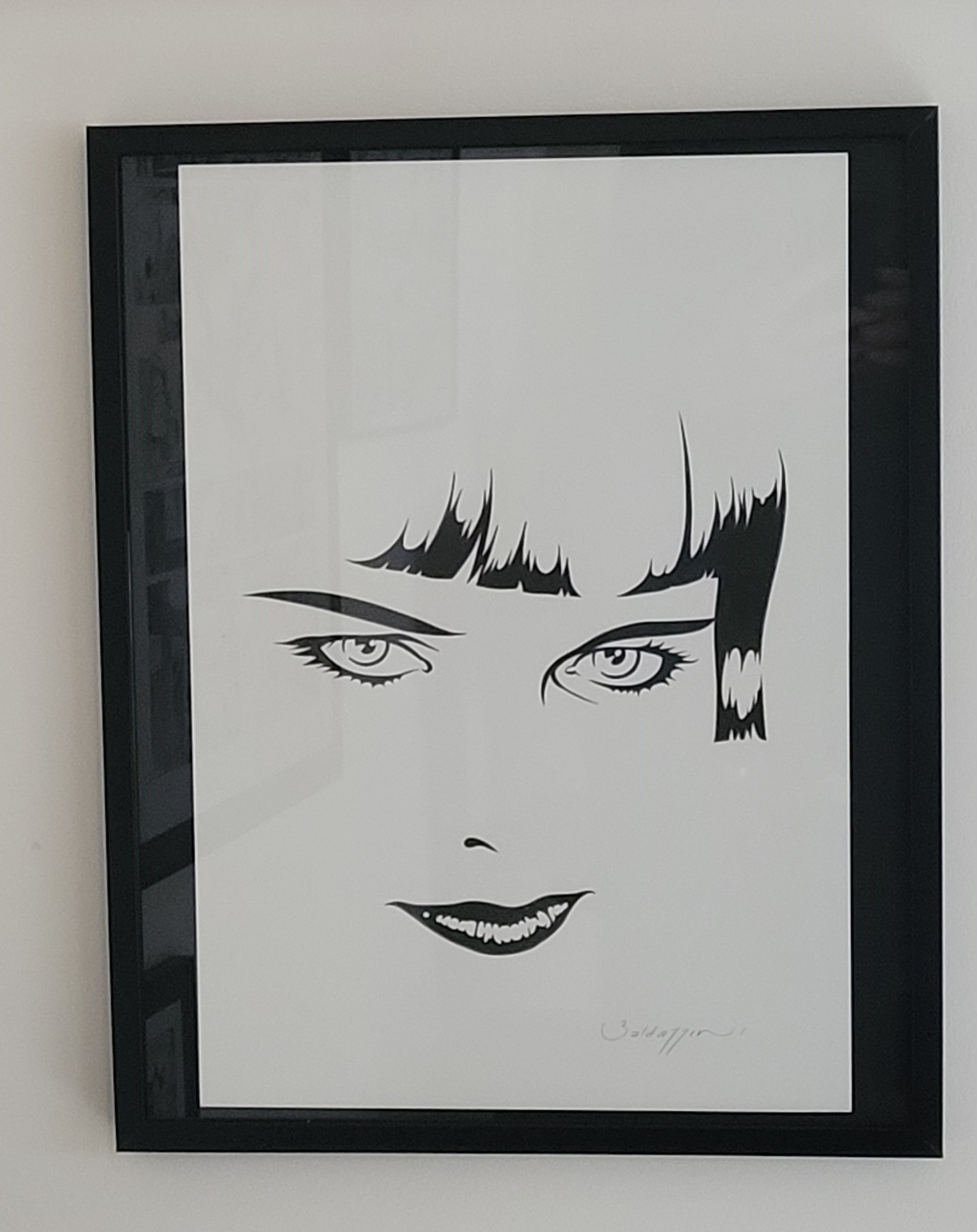 Roberto Baldazzini, Louise Brooks - hommage - Illustration originale