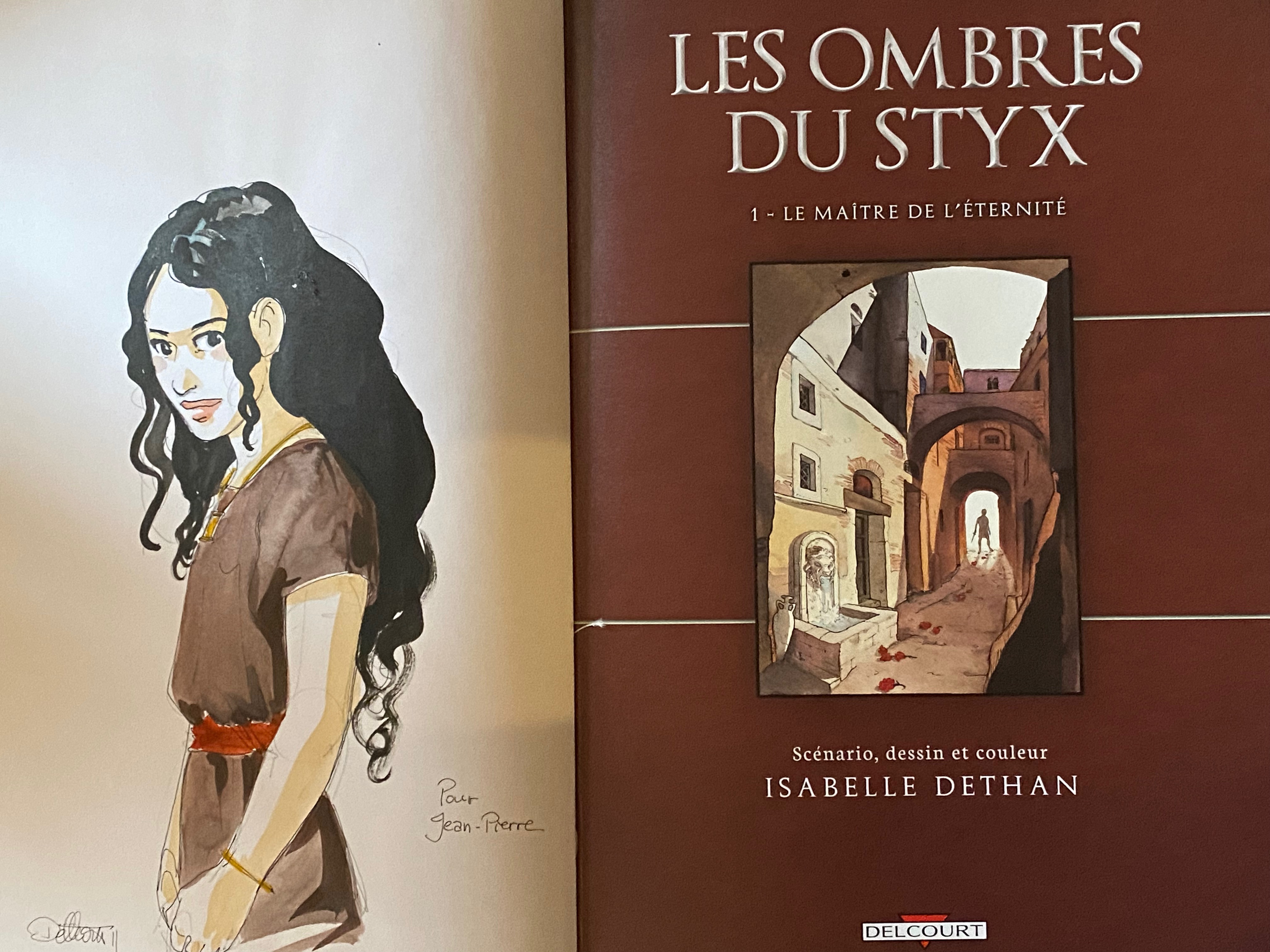 Isabelle Dethan, illustration originale, "Les Ombres du Styx, Le Maitre ...
