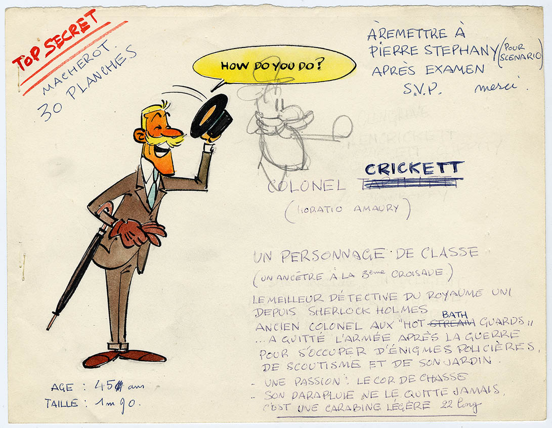 Projet pour Clifton par Raymond Macherot - Œuvre originale