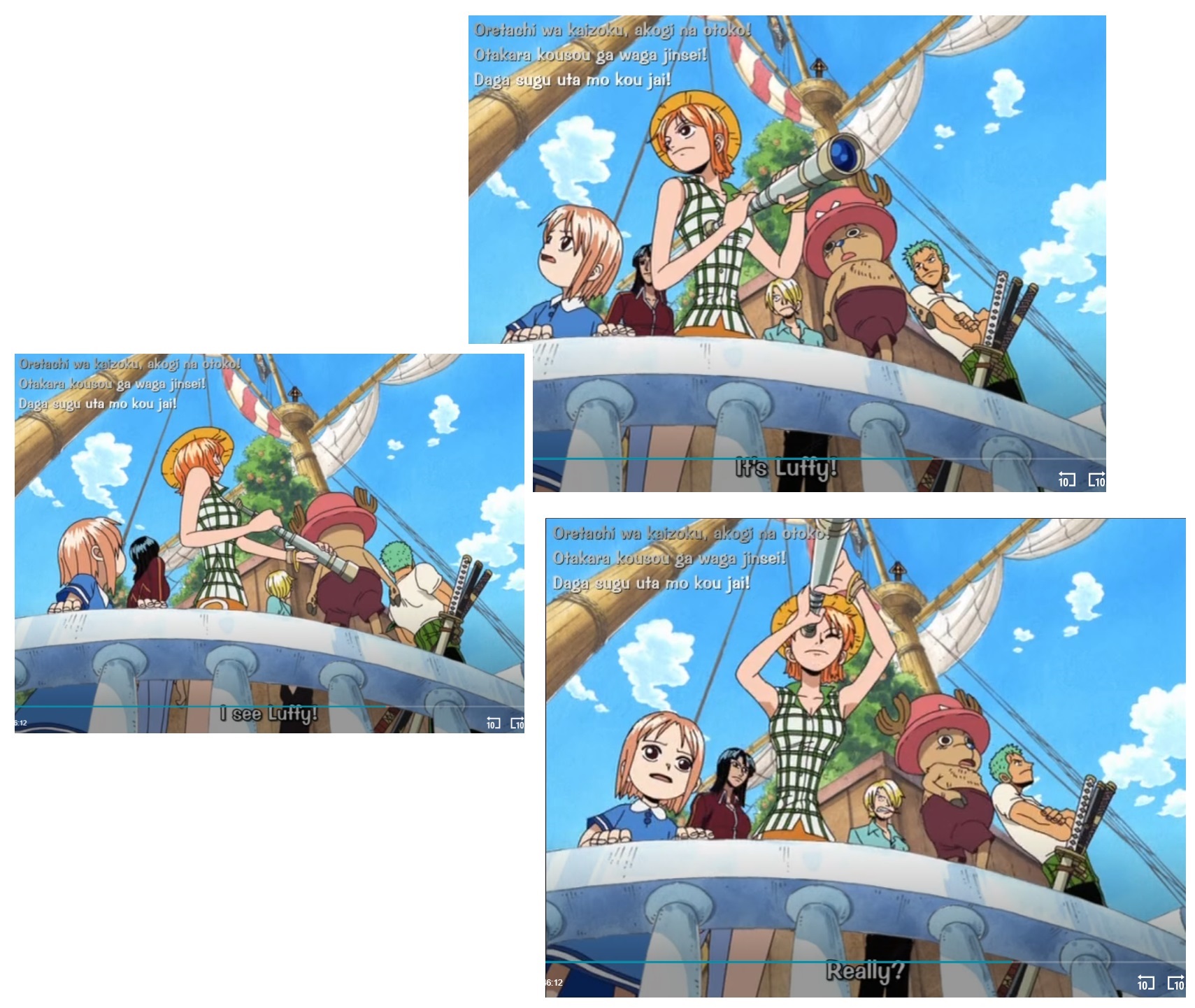 Eiichiro Oda, Takeo Ide, Yoshiyuki Suga, One Piece - genga 'Special #2' Open upon the great sea ...