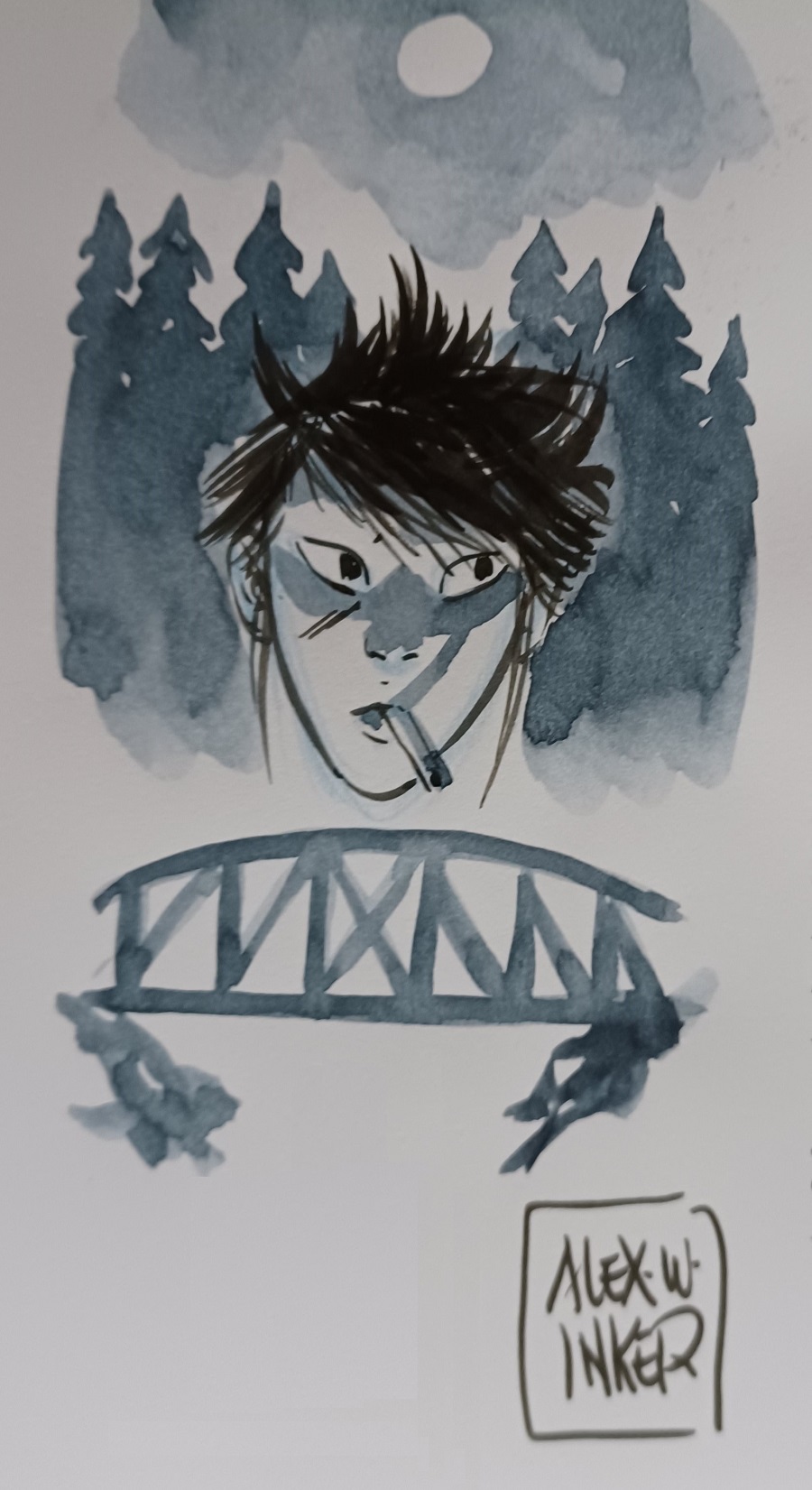 Colorado Train par Alex W. Inker - Planche originale