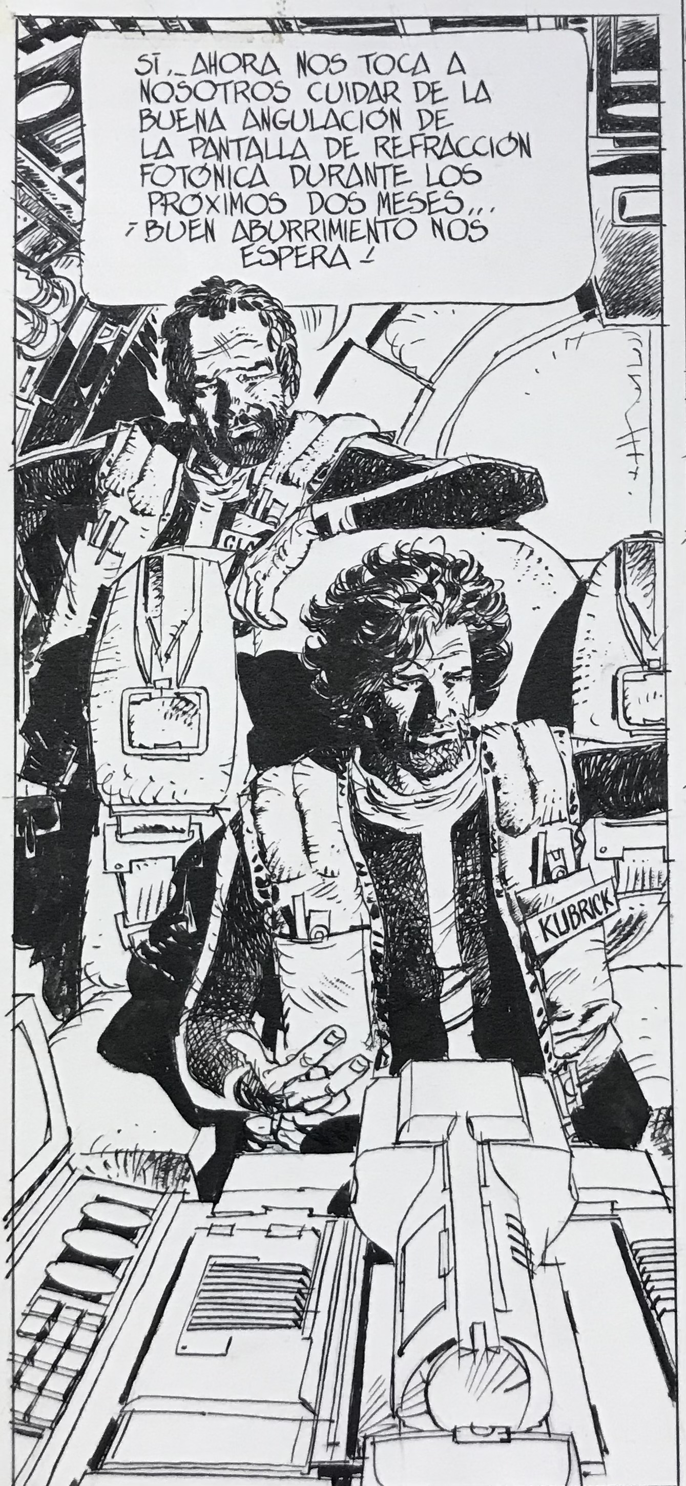 Alfonso Font - Clarke@Kubrick, Oh, Dioses pg.1 - Planche originale