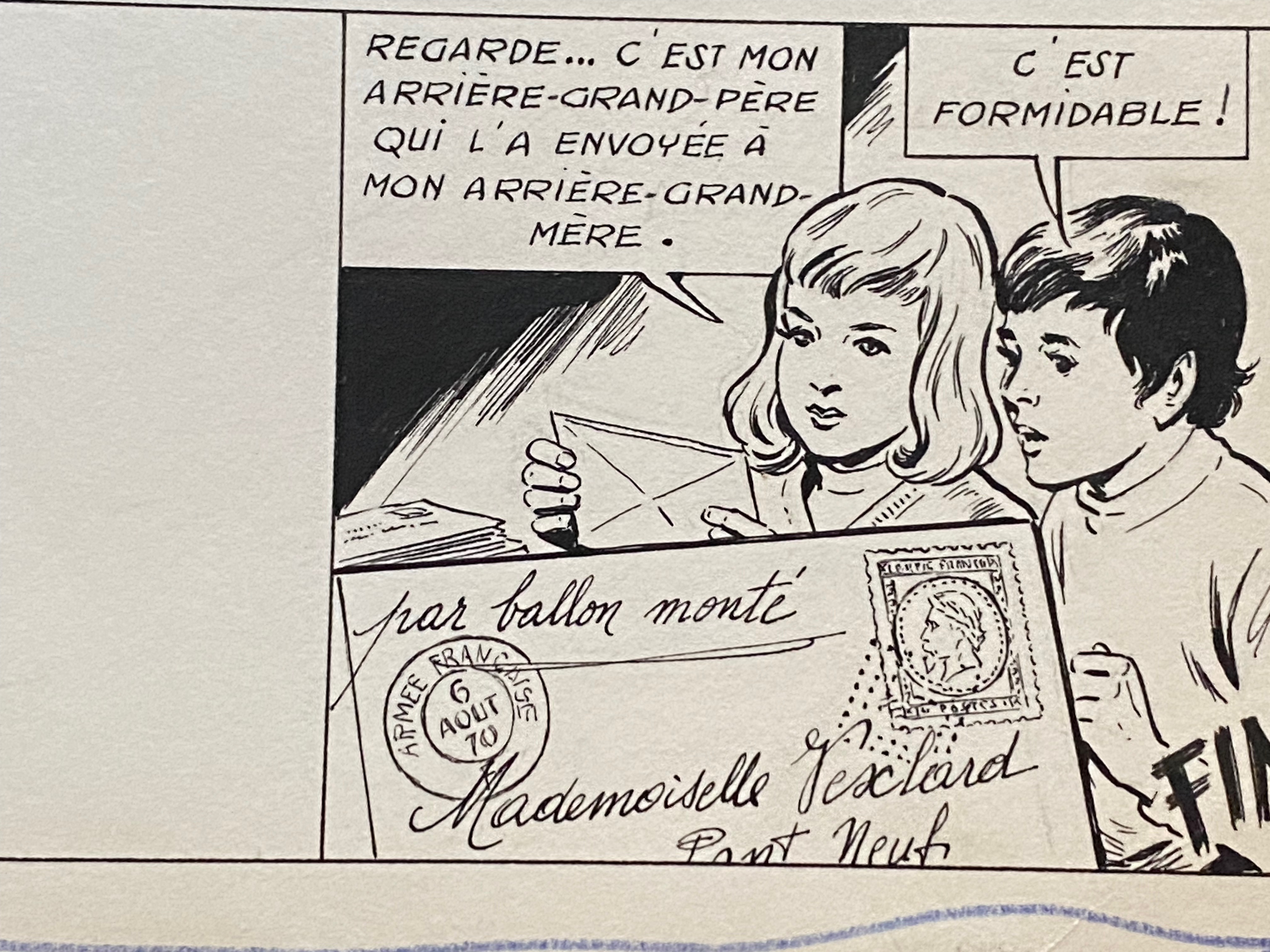 Robert Rigot, Robert Rigo, planche originale, "Il y a 100 ans, les ...
