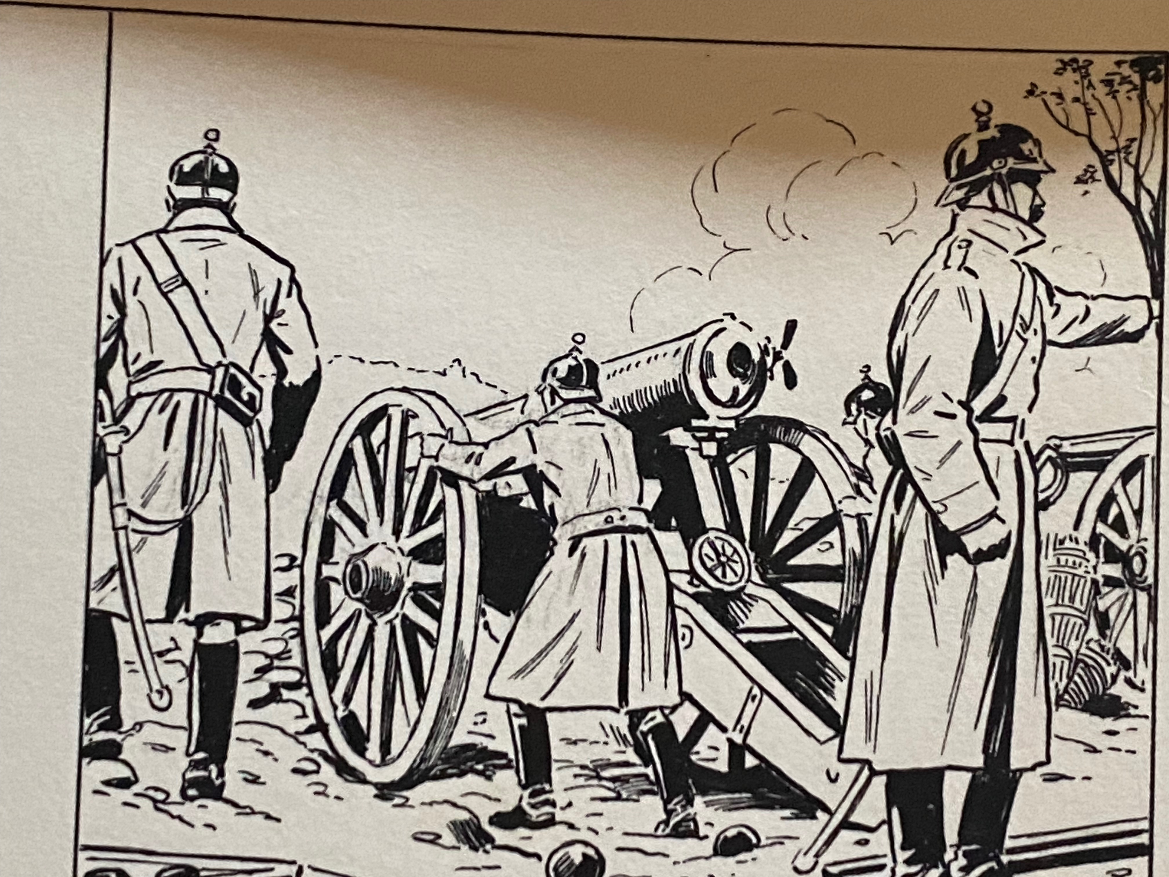 Robert Rigot, Robert Rigo, planche originale, "Il y a 100 ans, les ...