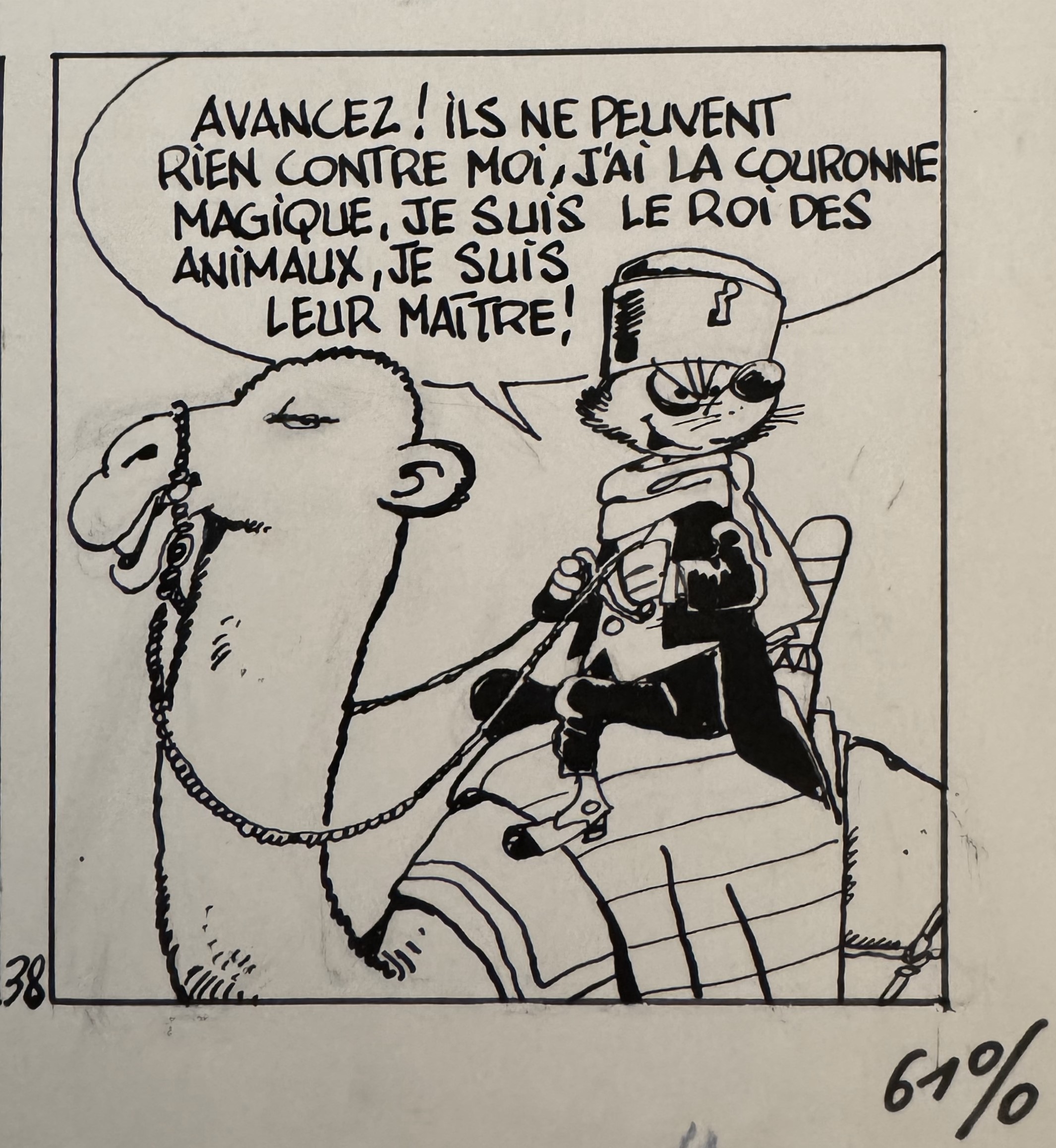 Marc Wasterlain, Docteur Poche - Le Renard Bleu - Planche originale