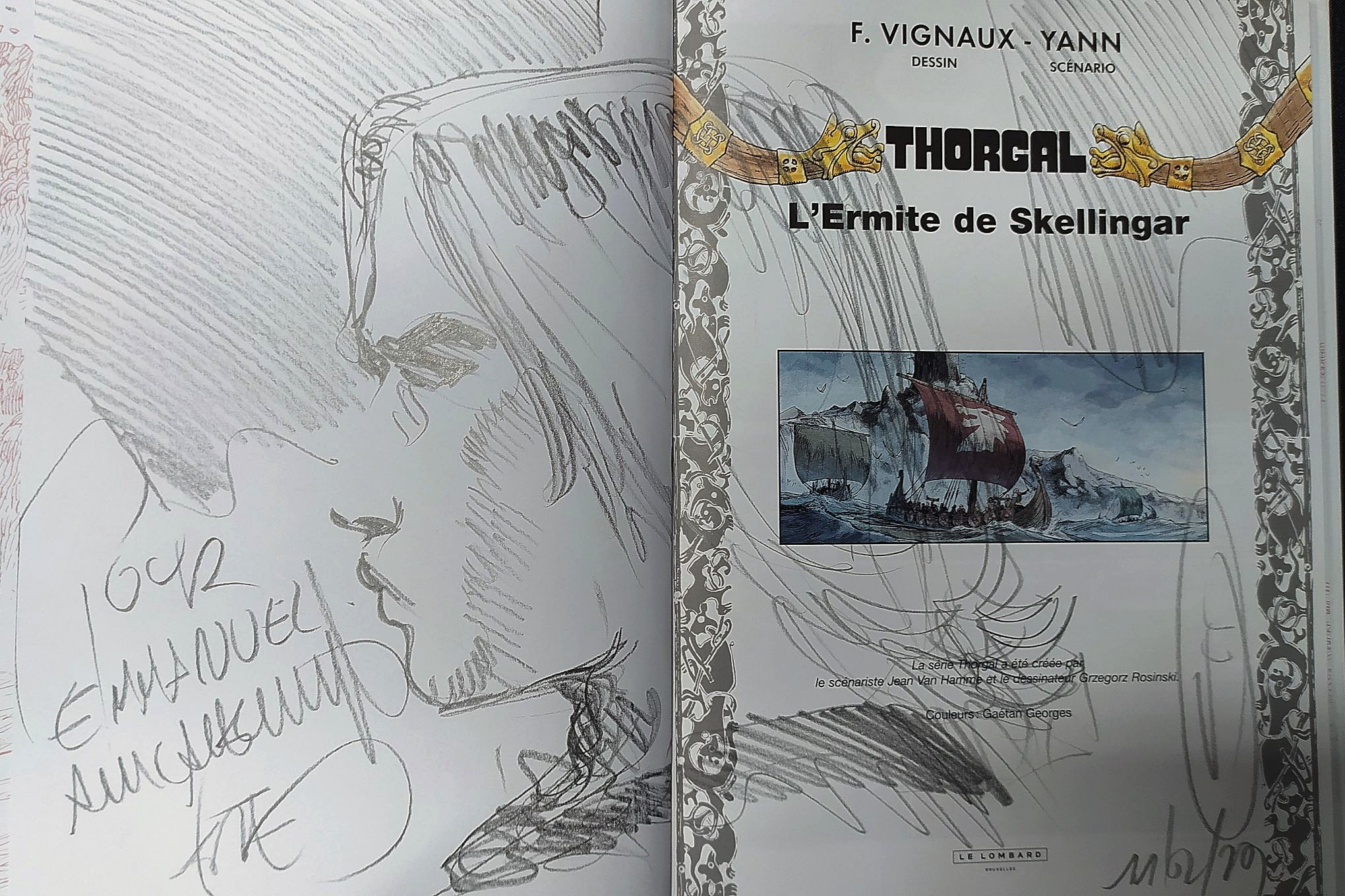 Frédéric Vignaux, Thorgal tome37_2023Fev11 - Dédicace