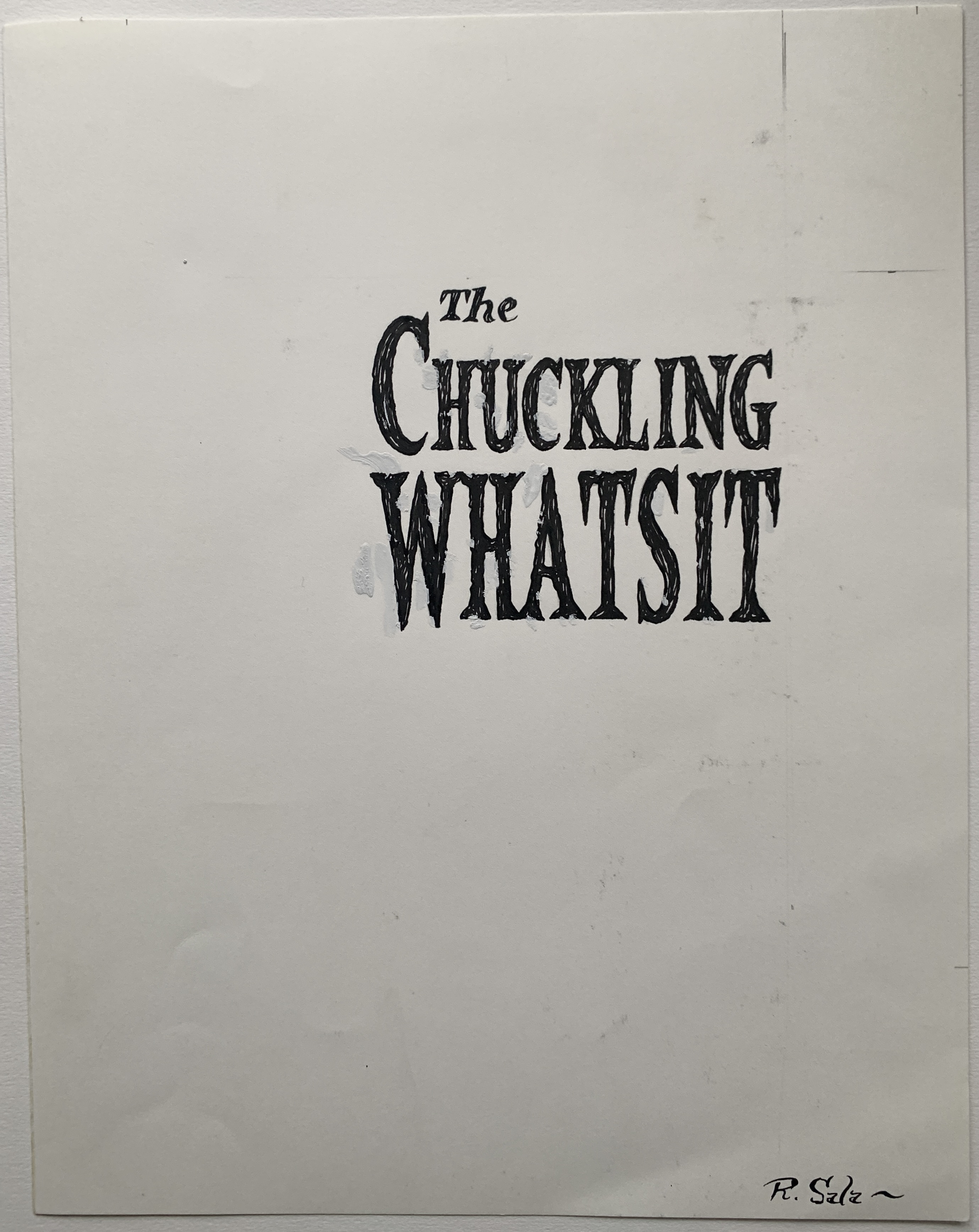 Richard Sala - The Chuckling Whatsit - Cover logo - 2nd edition - Œuvre ...