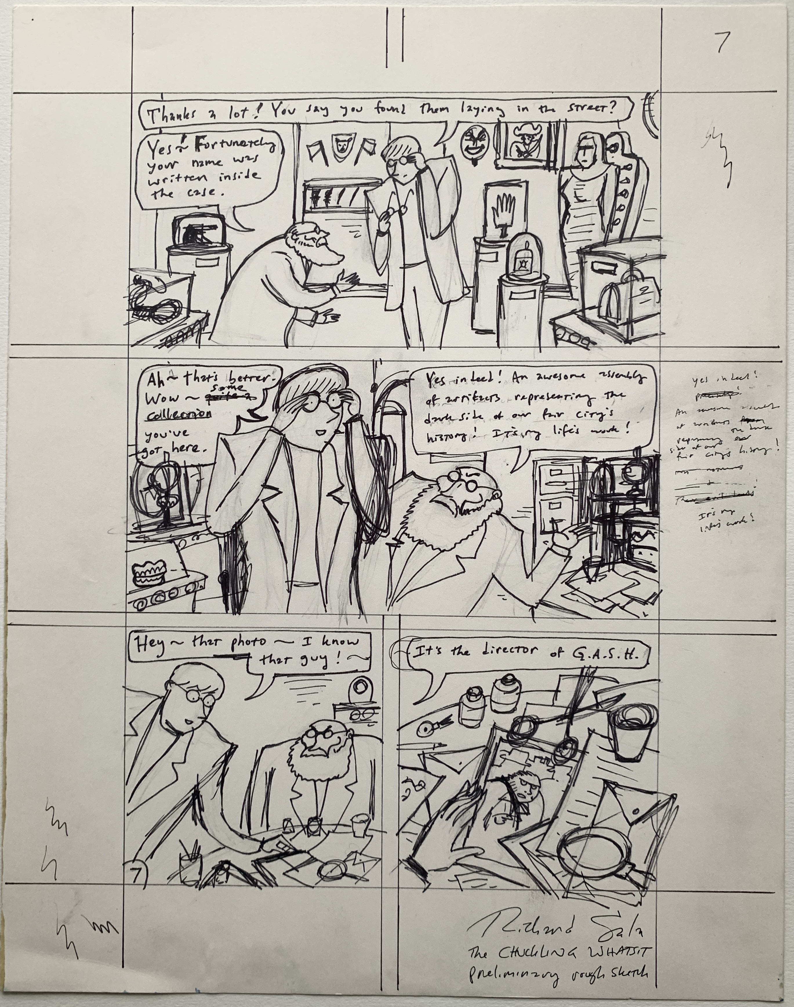 Richard Sala - The Chuckling Whatsit - p072 prelim - Œuvre originale