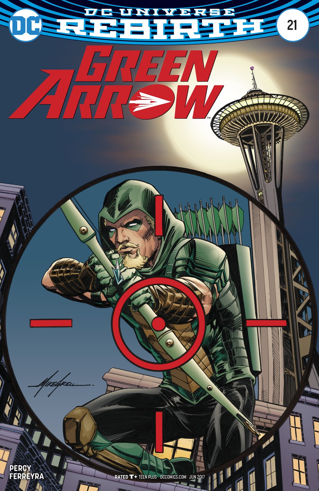 Juan E. Ferreyra, Benjamin Percy, Green Arrow: Rebirth - Planche originale