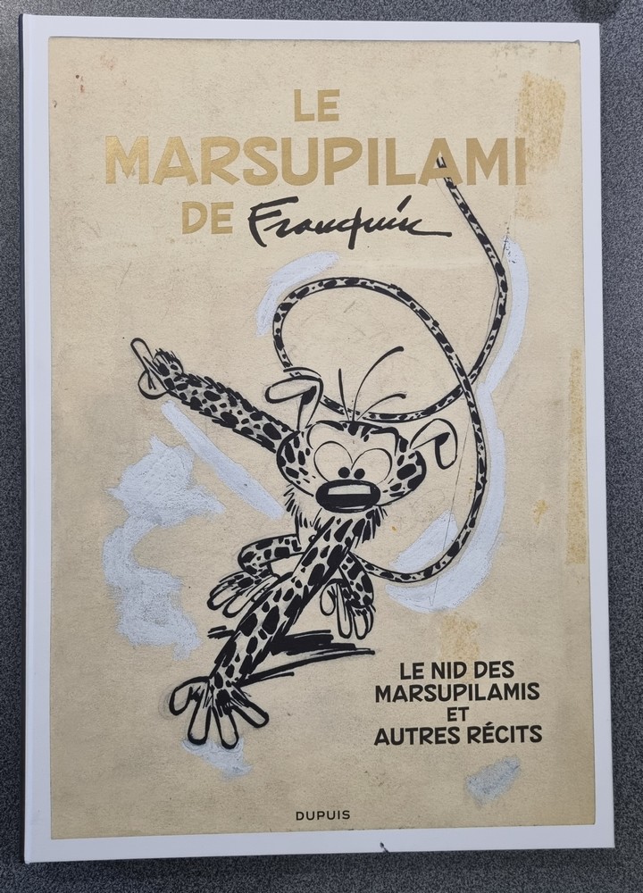 Batem, André Franquin, Batem- illustration originale dans TL - Dédicace