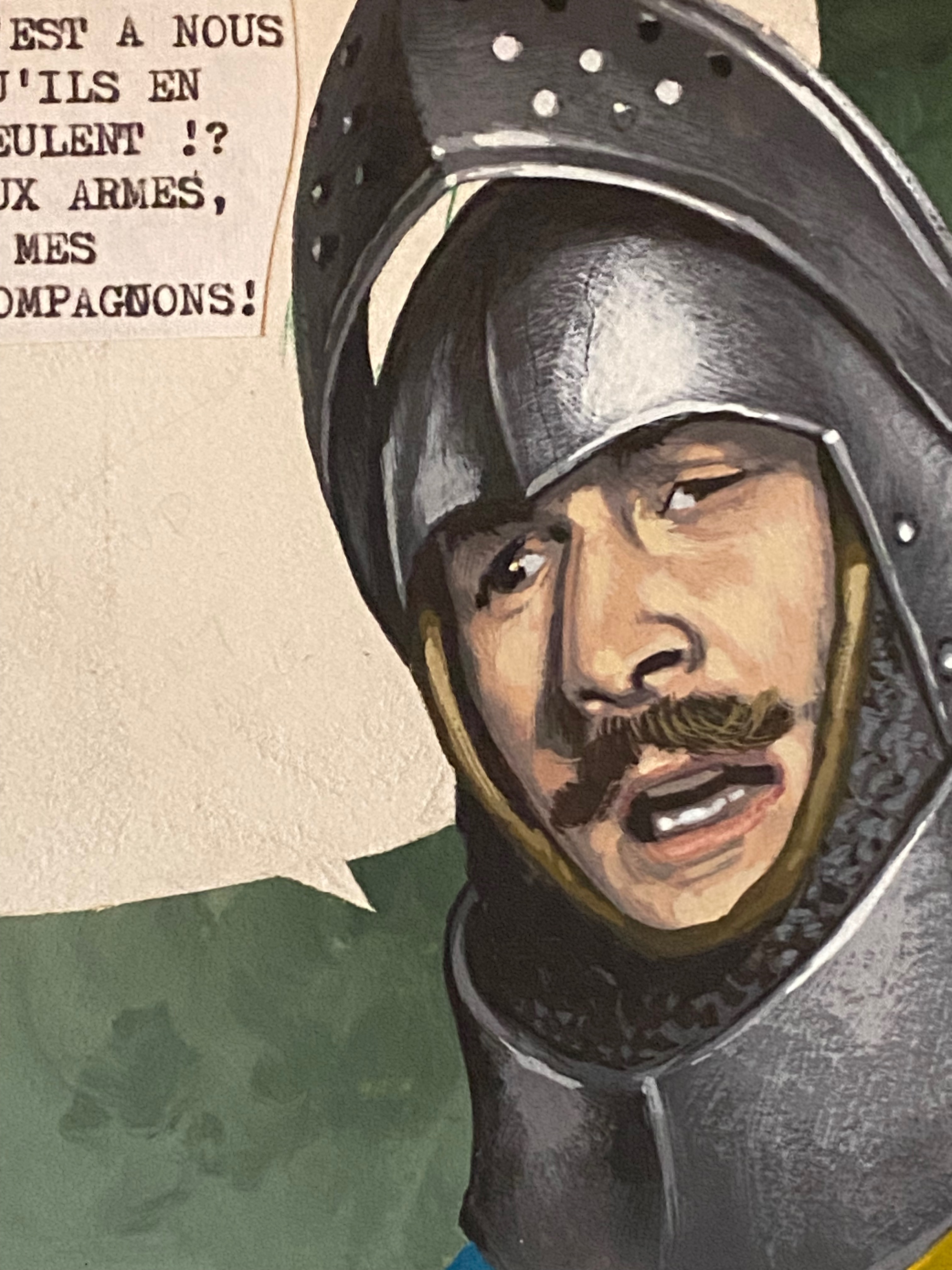 Jeronaton/Jean Torton, planche originale, récit historique Moyen-âge ...