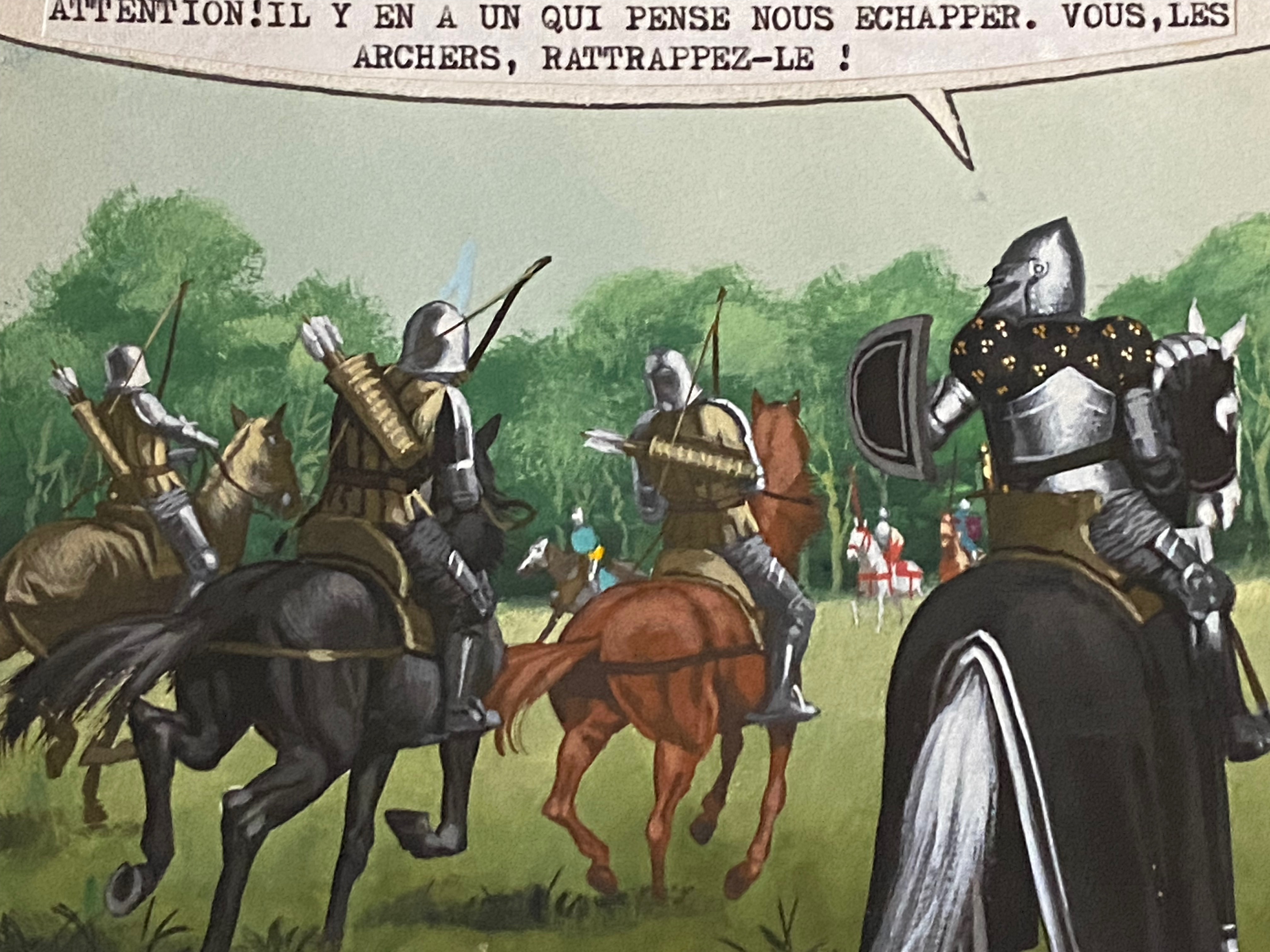 Jeronaton/Jean Torton, planche originale, récit historique Moyen-âge ...