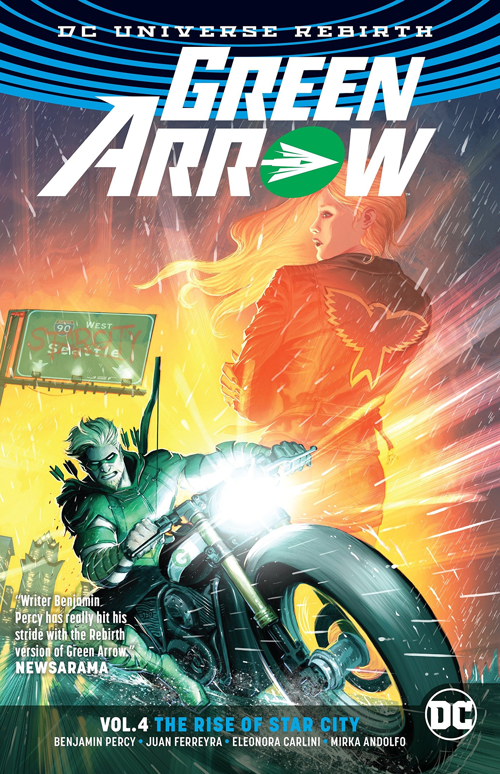 Juan E. Ferreyra, Benjamin Percy, Green Arrow: Rebirth - Planche originale