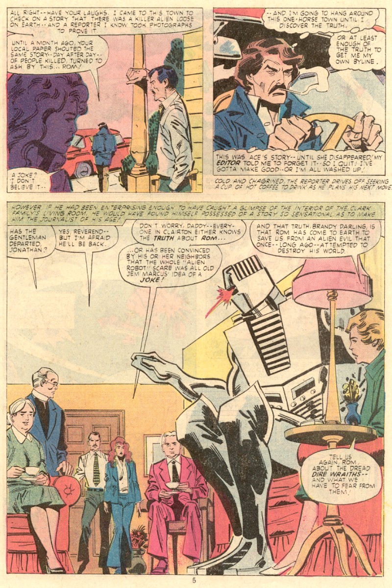Sal Buscema, Rom Spaceknight (1979) #16, page 4 (half splash page ...