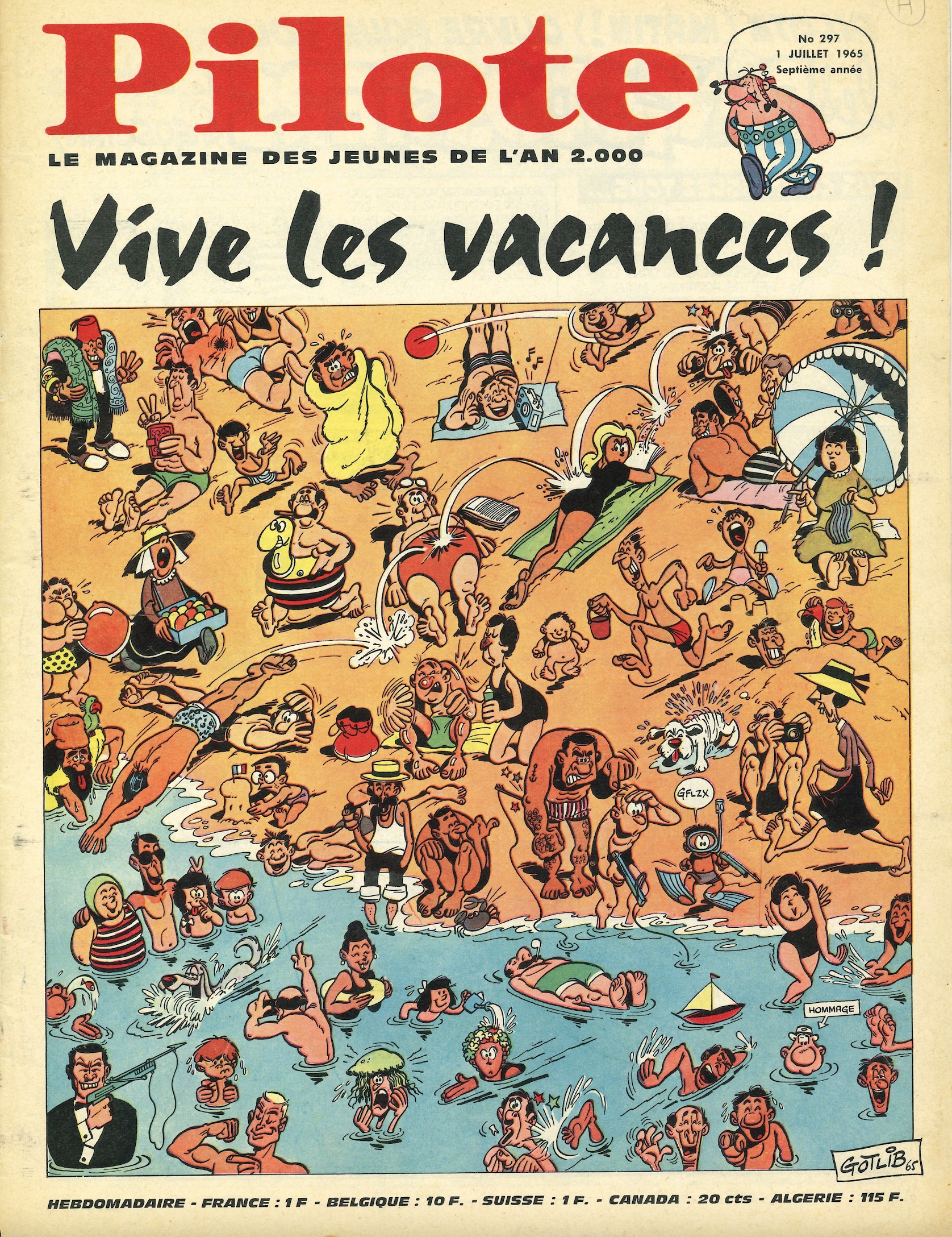 En vente - Gotlib, René Goscinny, PILOTE DINGODOSSIERS - Planche originale