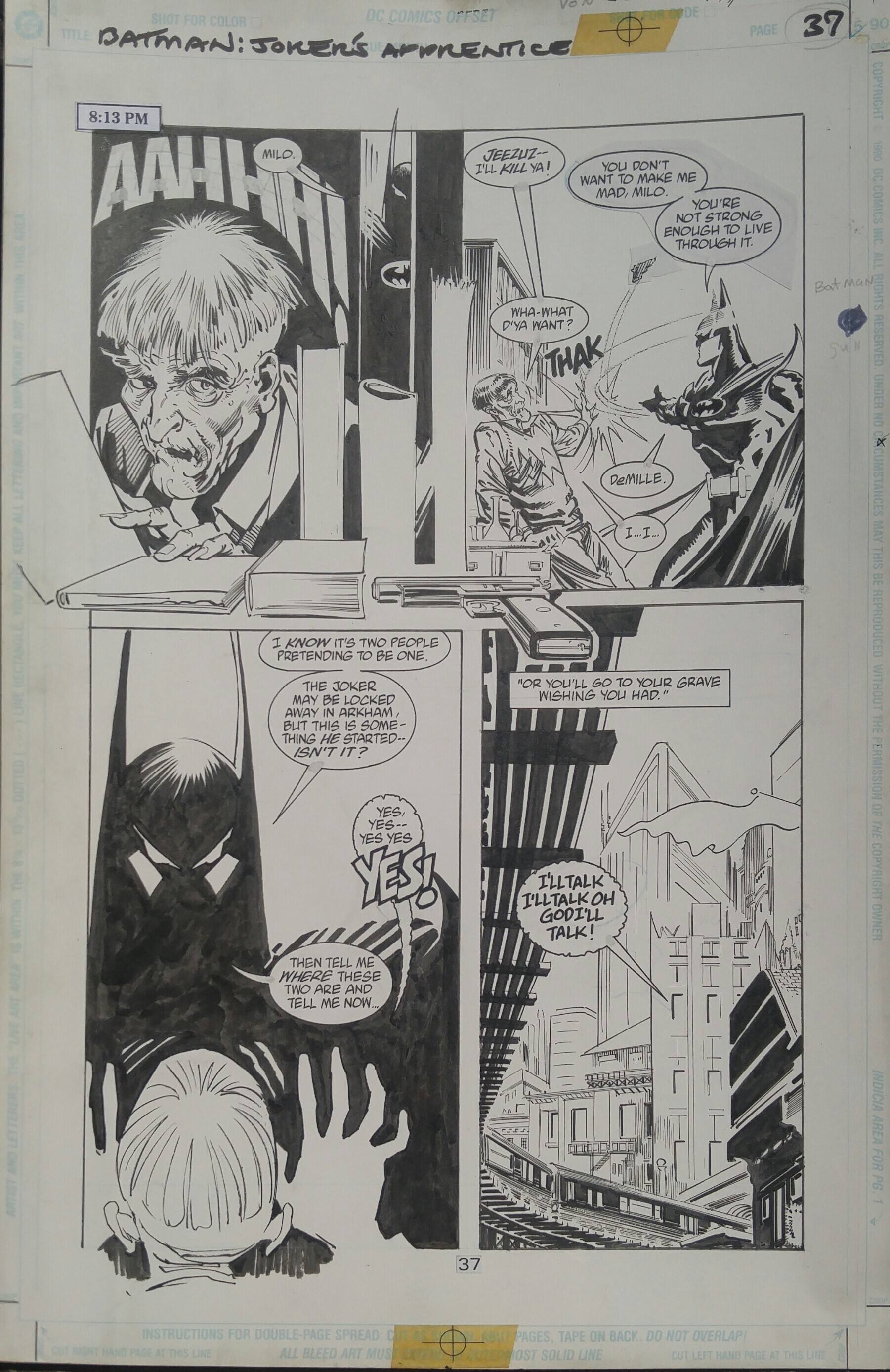 Trevor Von Eeden, Joe Rubinstein, Batman: Joker's Apprentice - Planche ...