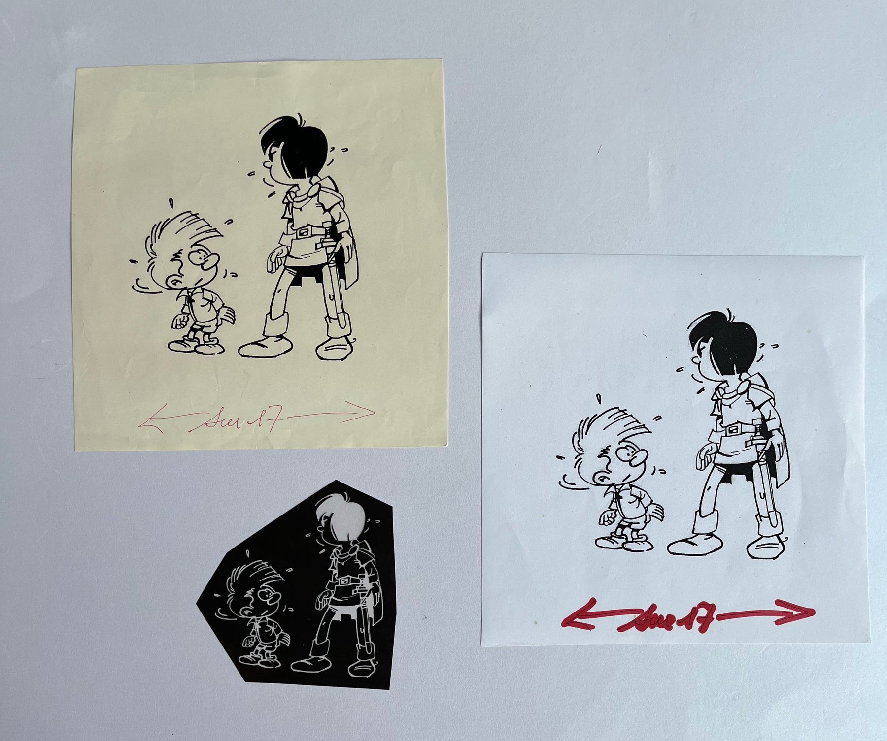 Studios Peyo, illustration originale, Johan et Pirlouit. - Illustration ...