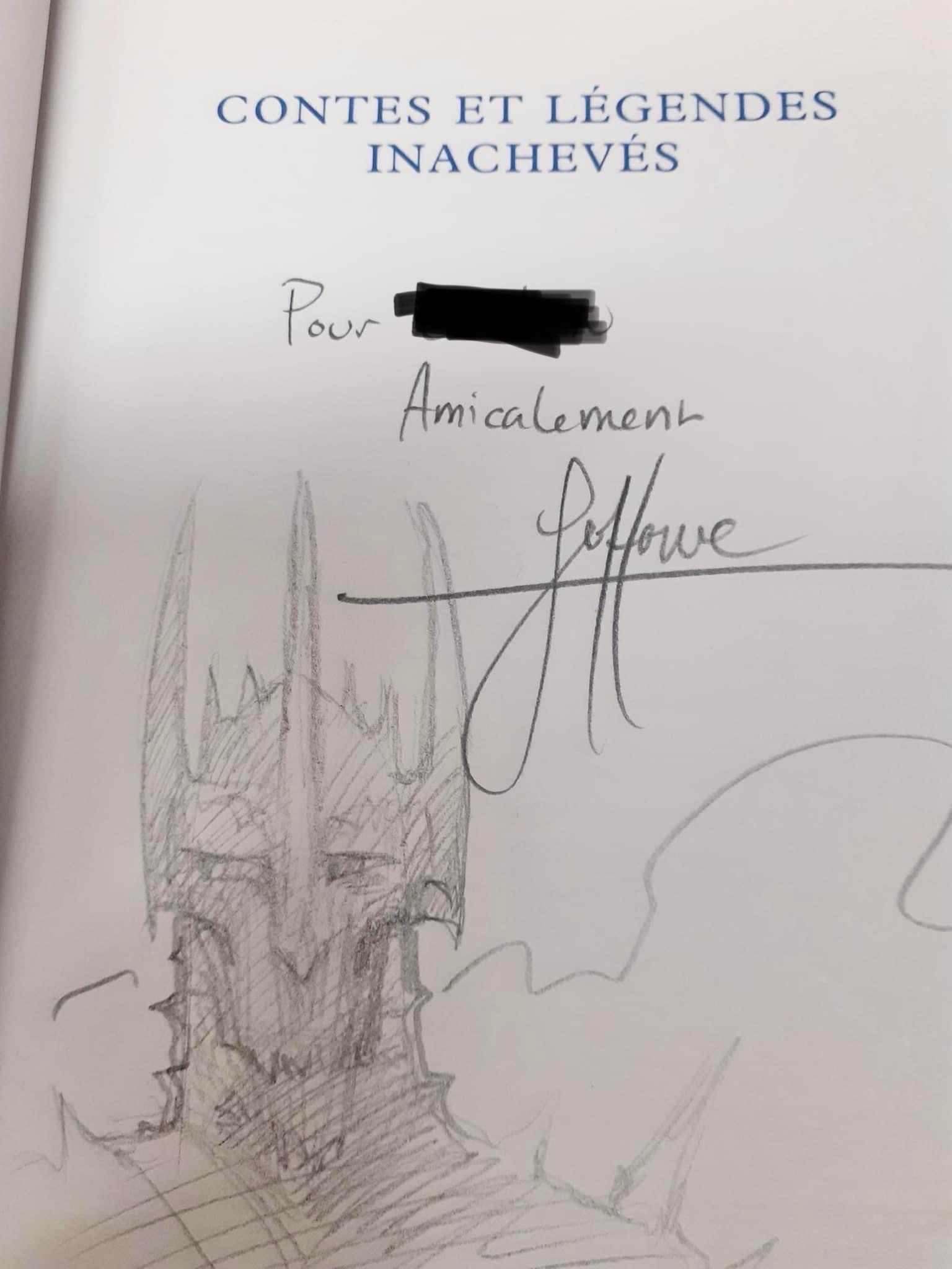 Sauron par John Howe - Dédicace