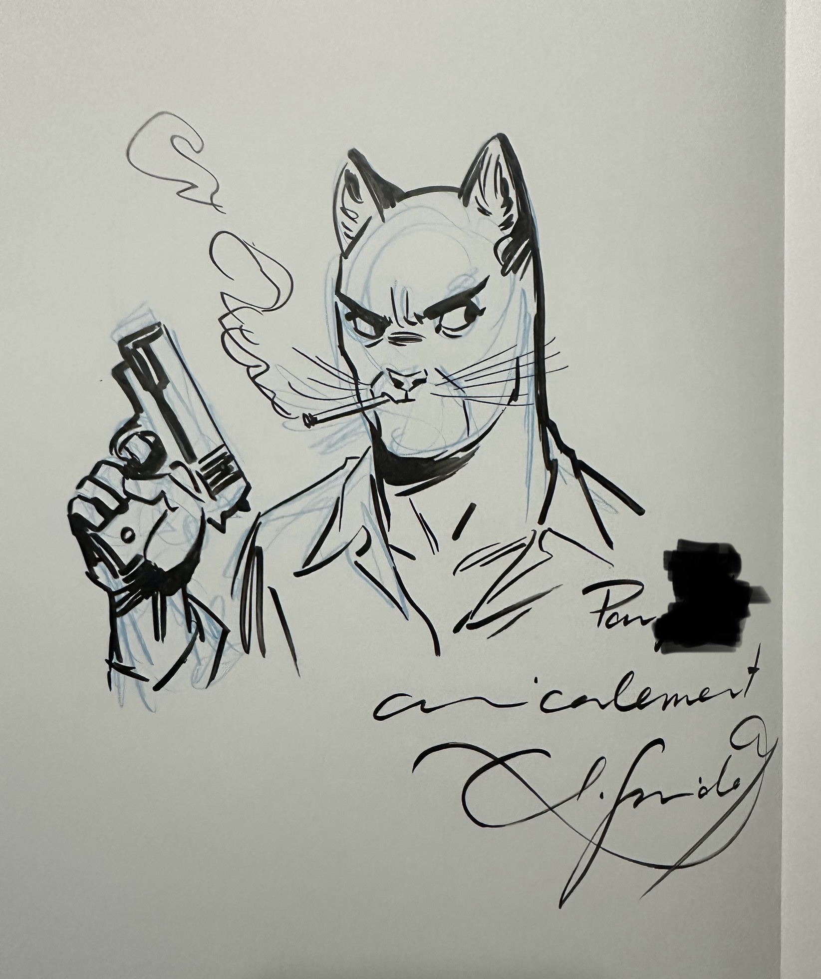 Blacksad par Juanjo Guarnido - Dédicace
