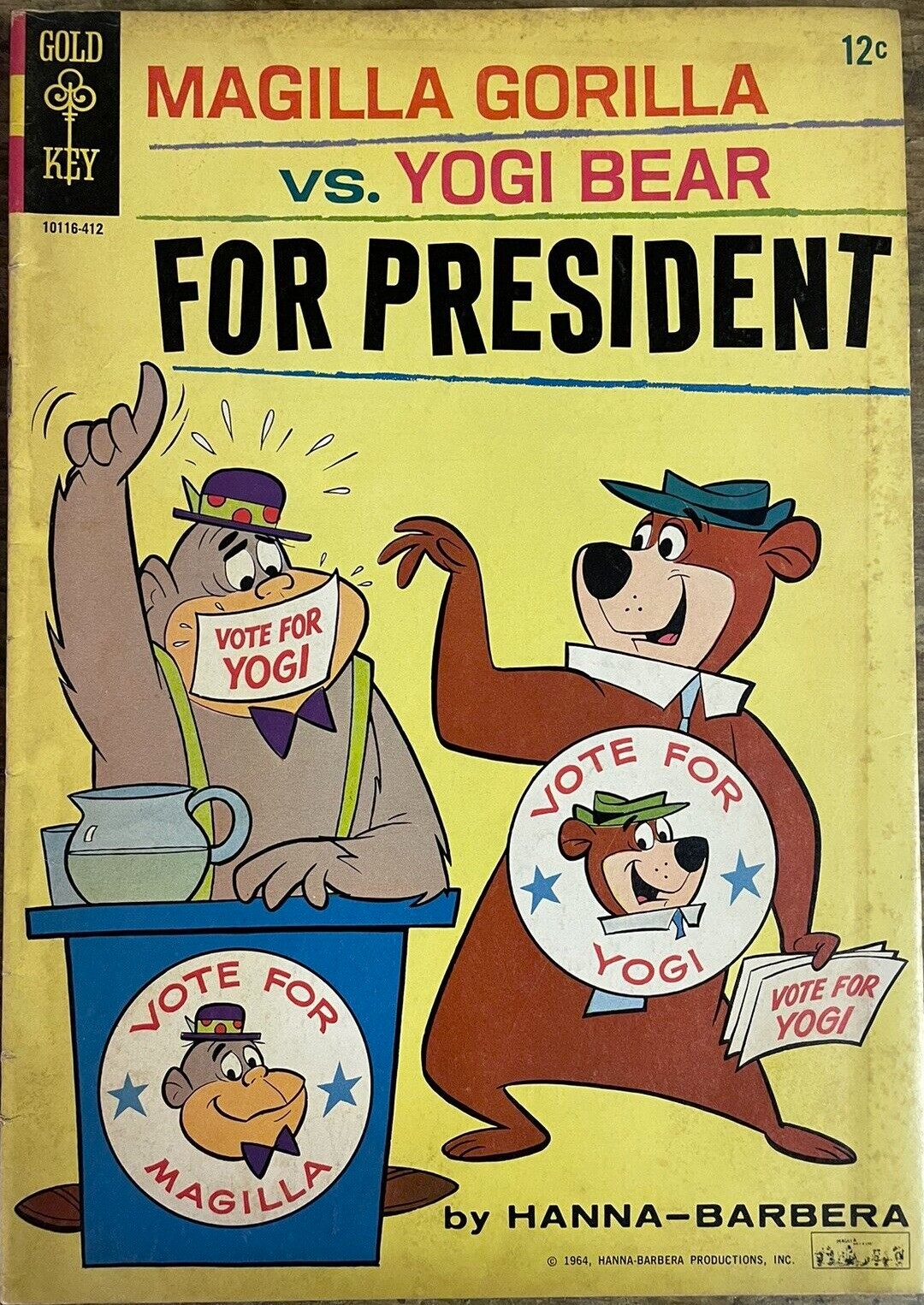 Harvey Eisenberg, Cover Gold Key magazine 1964 - Yogi Bear - Couverture ...