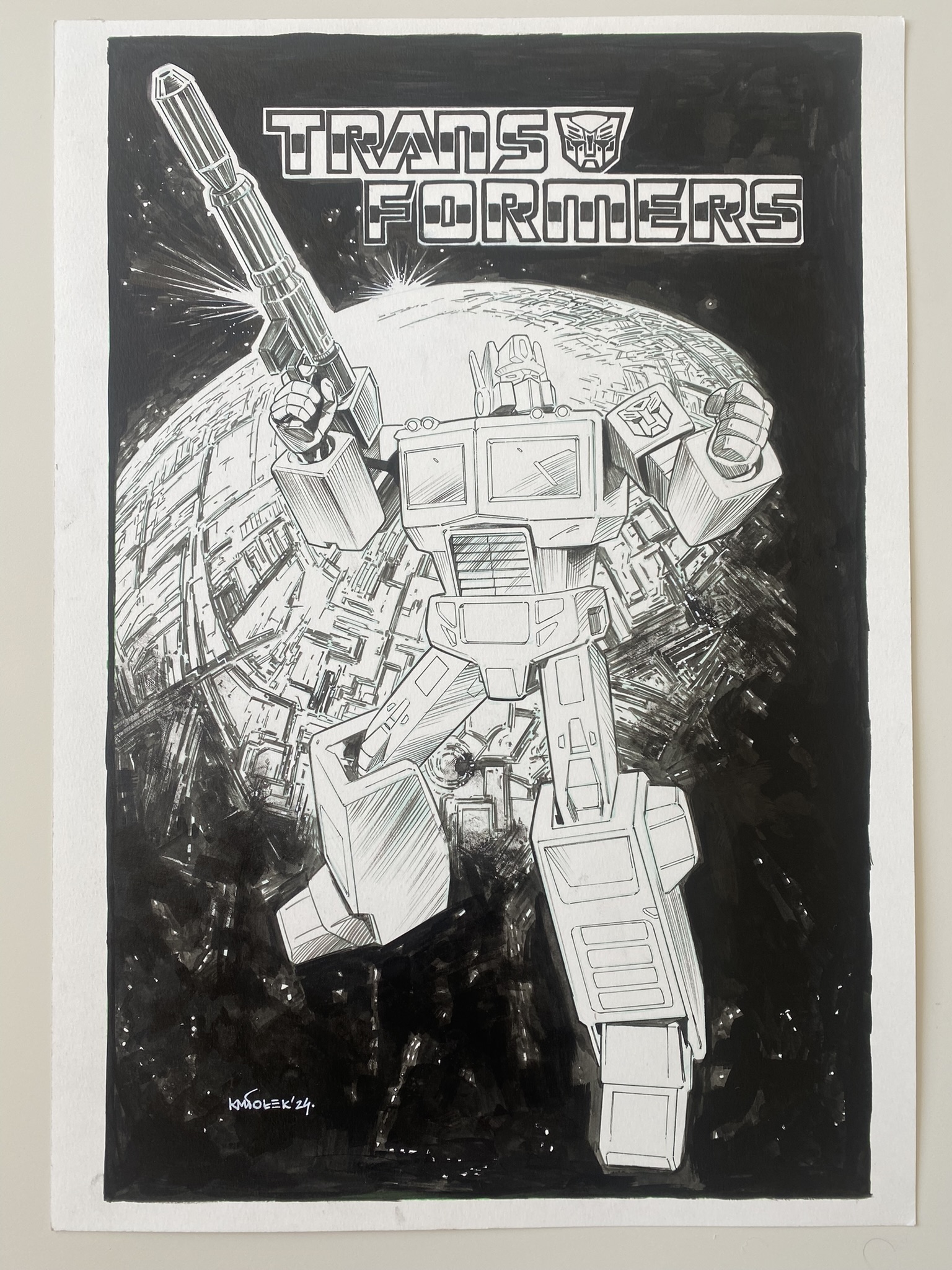 En vente - Adam Kmiołek, Transformers Optimus Prime & Cybertron ...