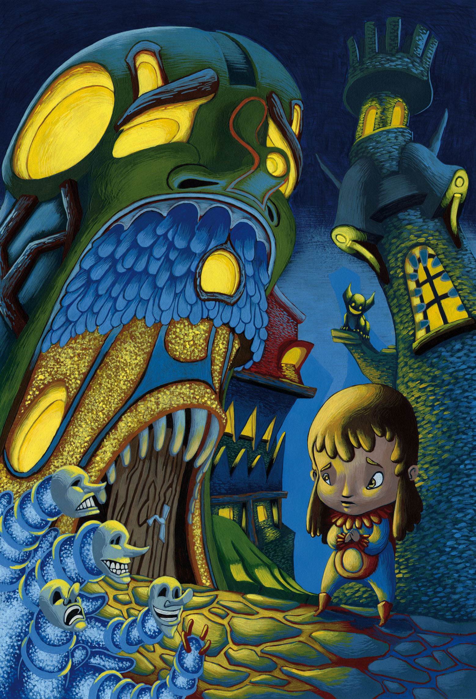 En vente - Rudy Lespinet, Illustration originale "Bienvenue à ...