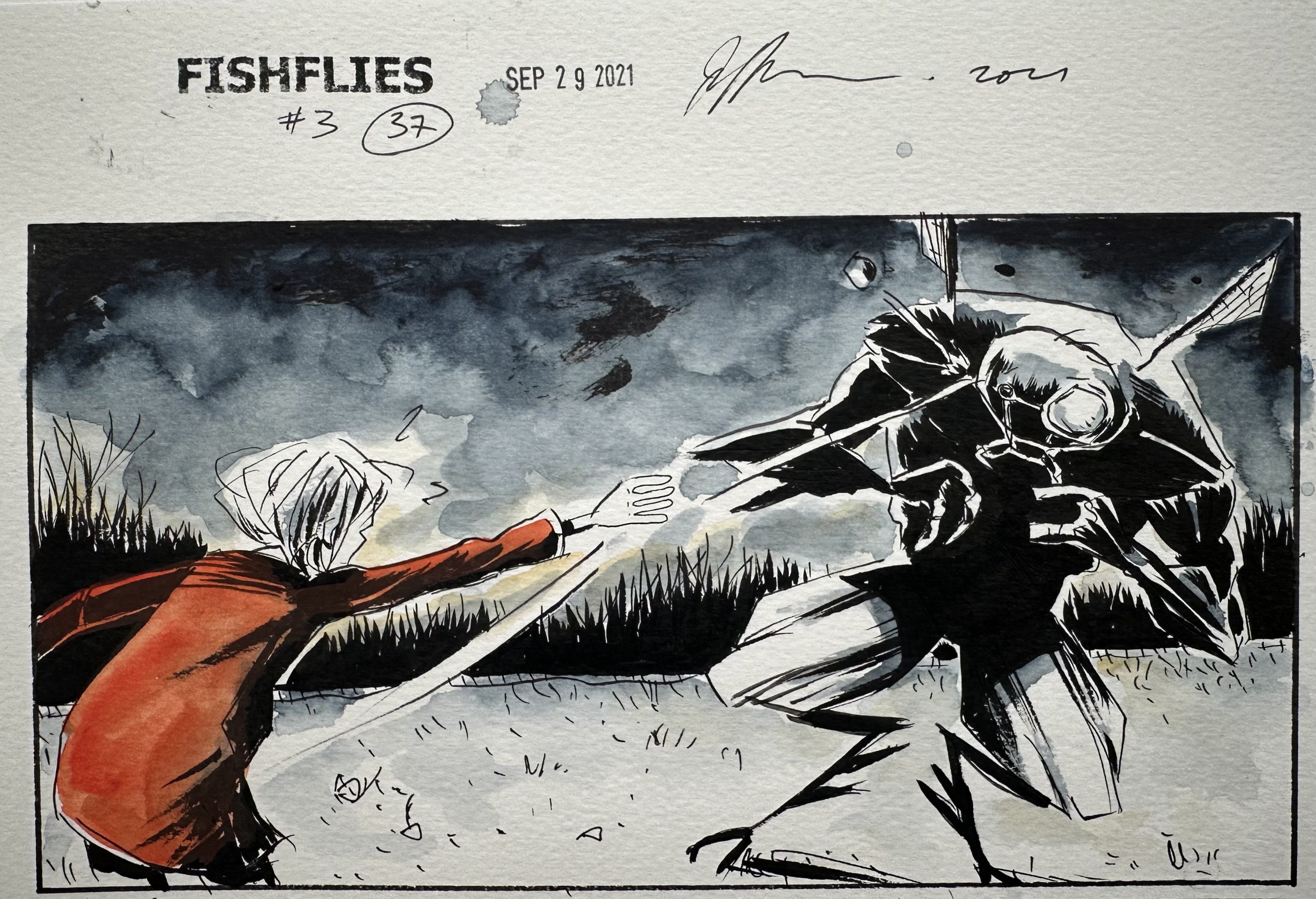 Jeff Lemire - Fishflies - Issue 3 p26 - Planche originale