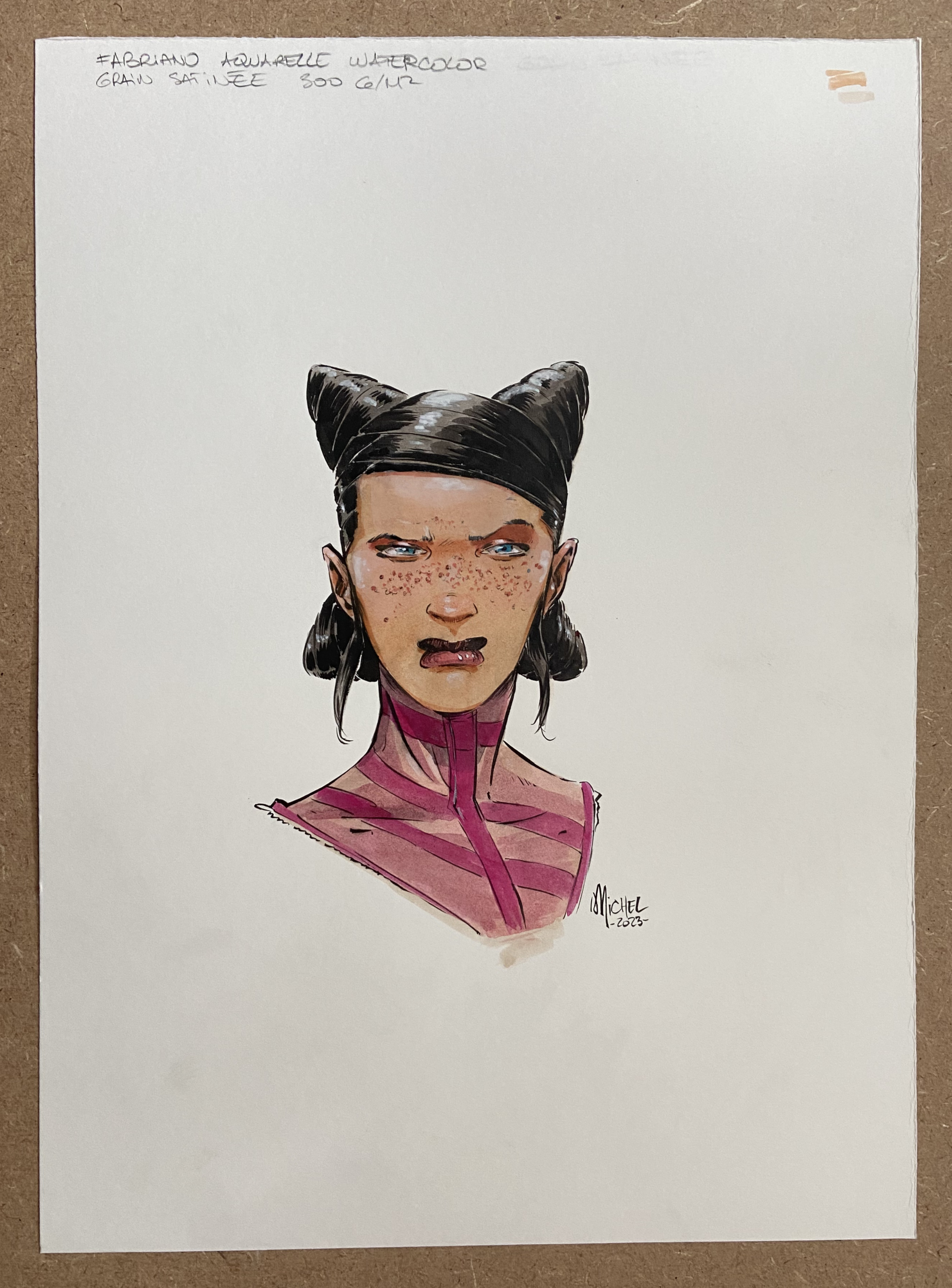 En vente - Becky Stillborn par Arnaud Michel - Illustration originale