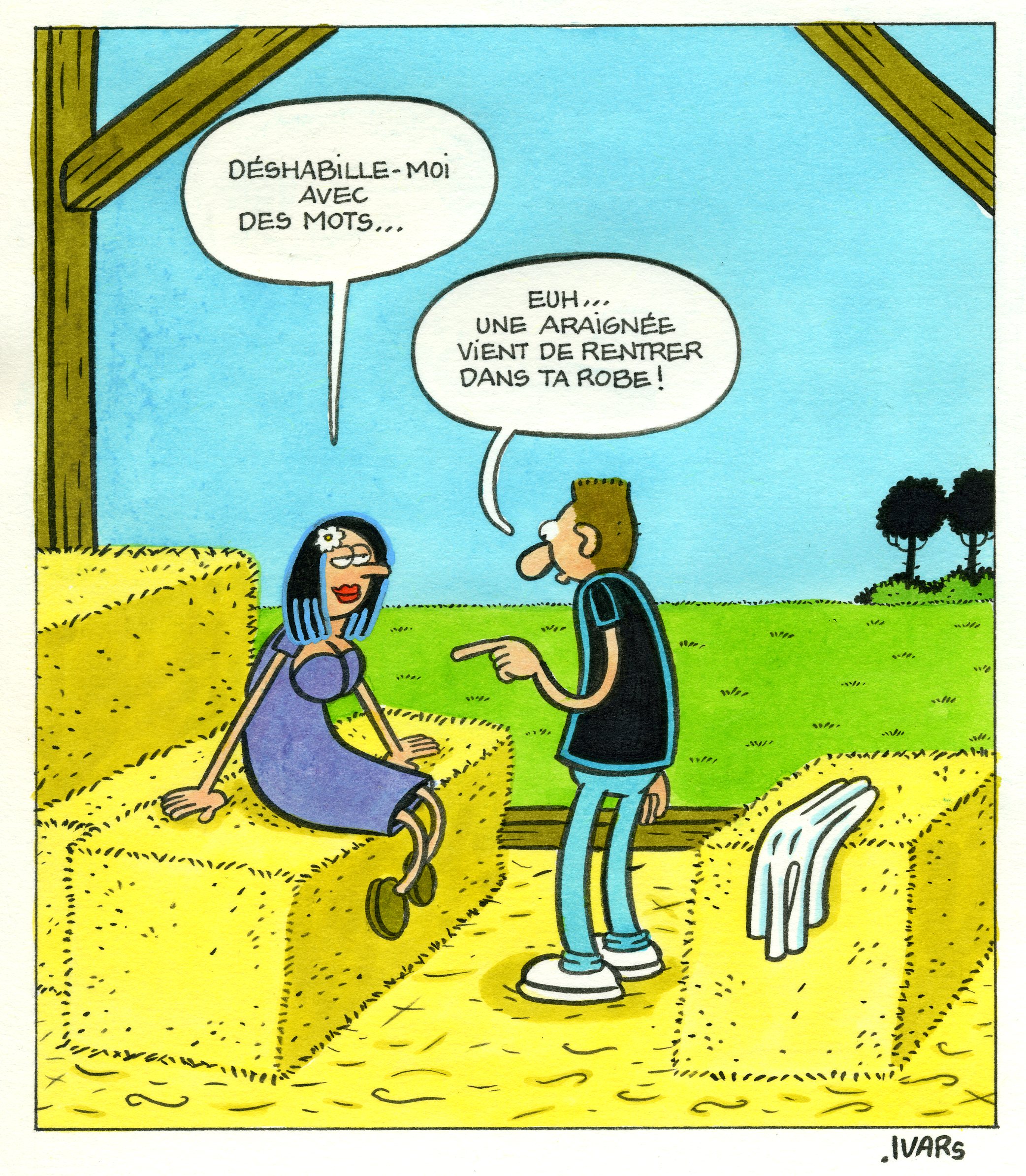 En vente - Avec des mots. par Éric Ivars - Illustration originale