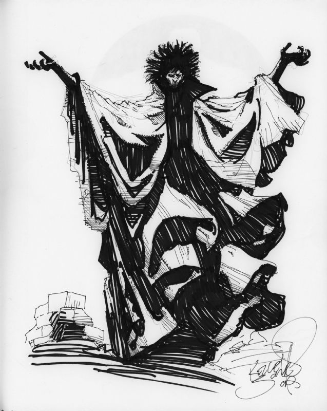 Sandman par Kelley Jones - Illustration originale