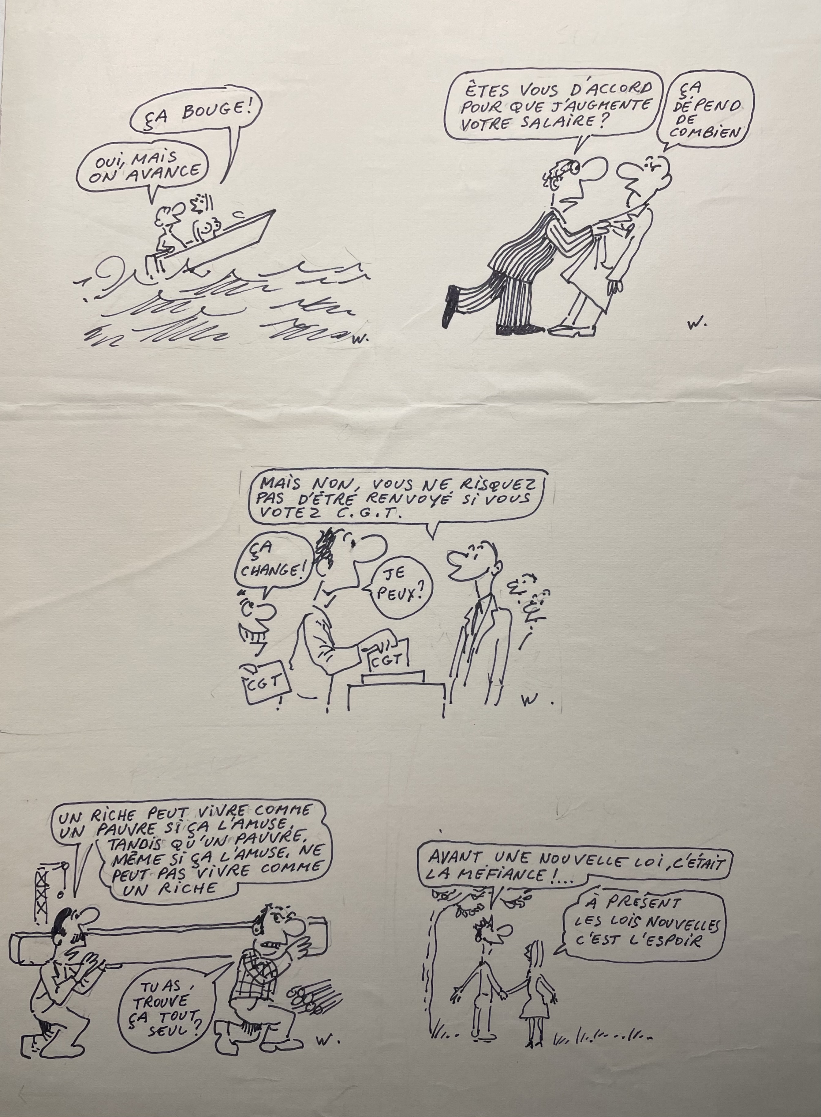 En vente - Wilinski par Georges Wolinski - Planche originale