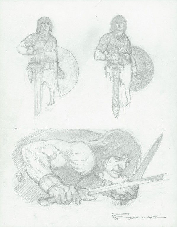 Mark Schultz, Conan Character Sheet - Œuvre originale