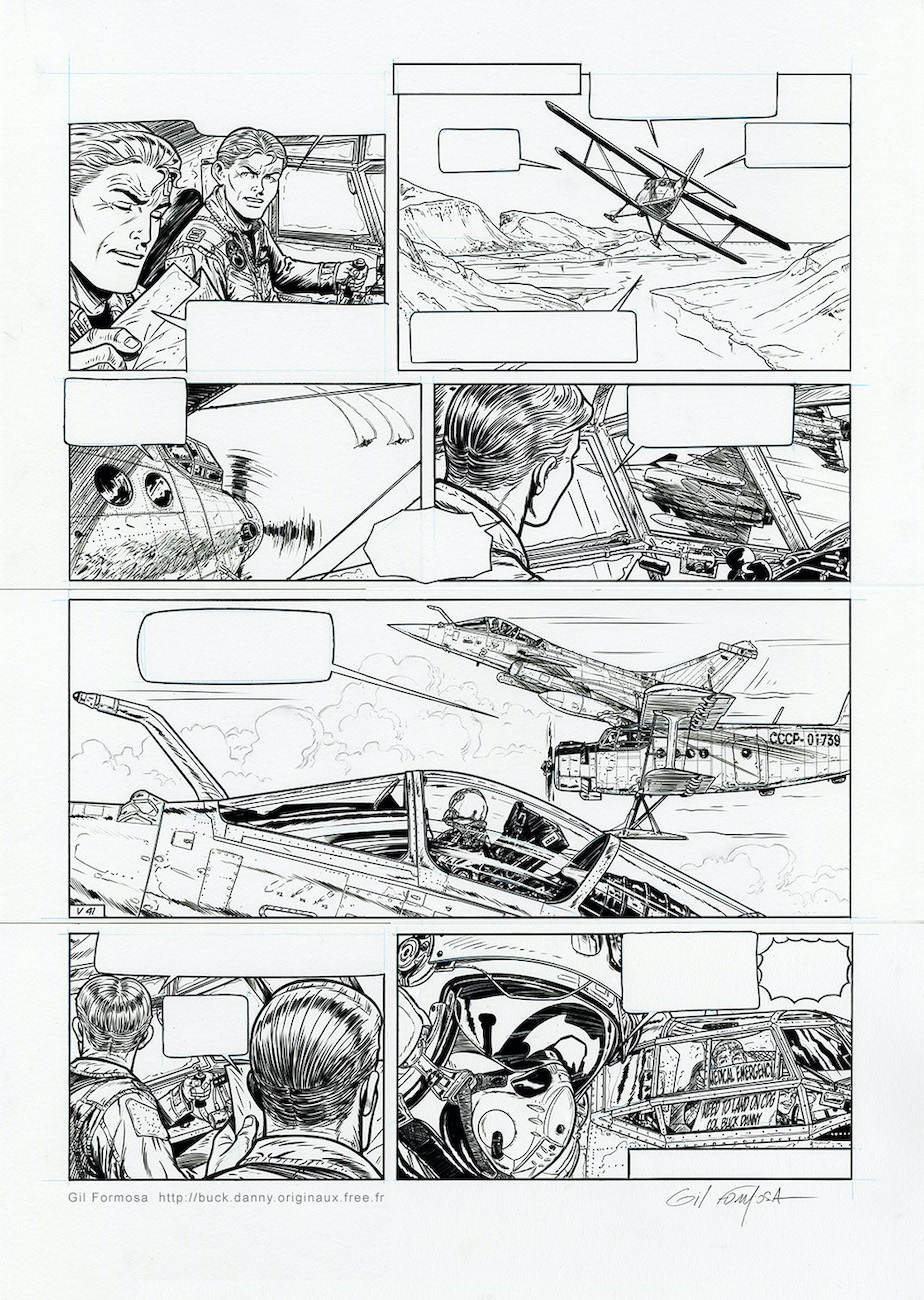 BUCK DANNY T56 P41 par Gil Formosa - Planche originale