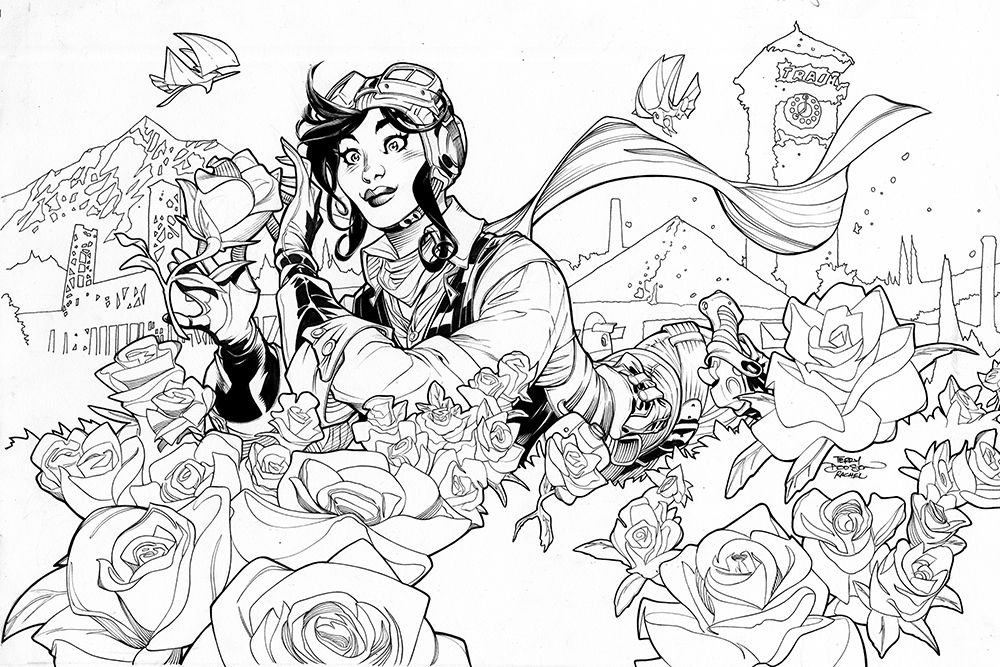 Terry Dodson, Rachel Dodson, Rose City Con Print Art - Illustration ...