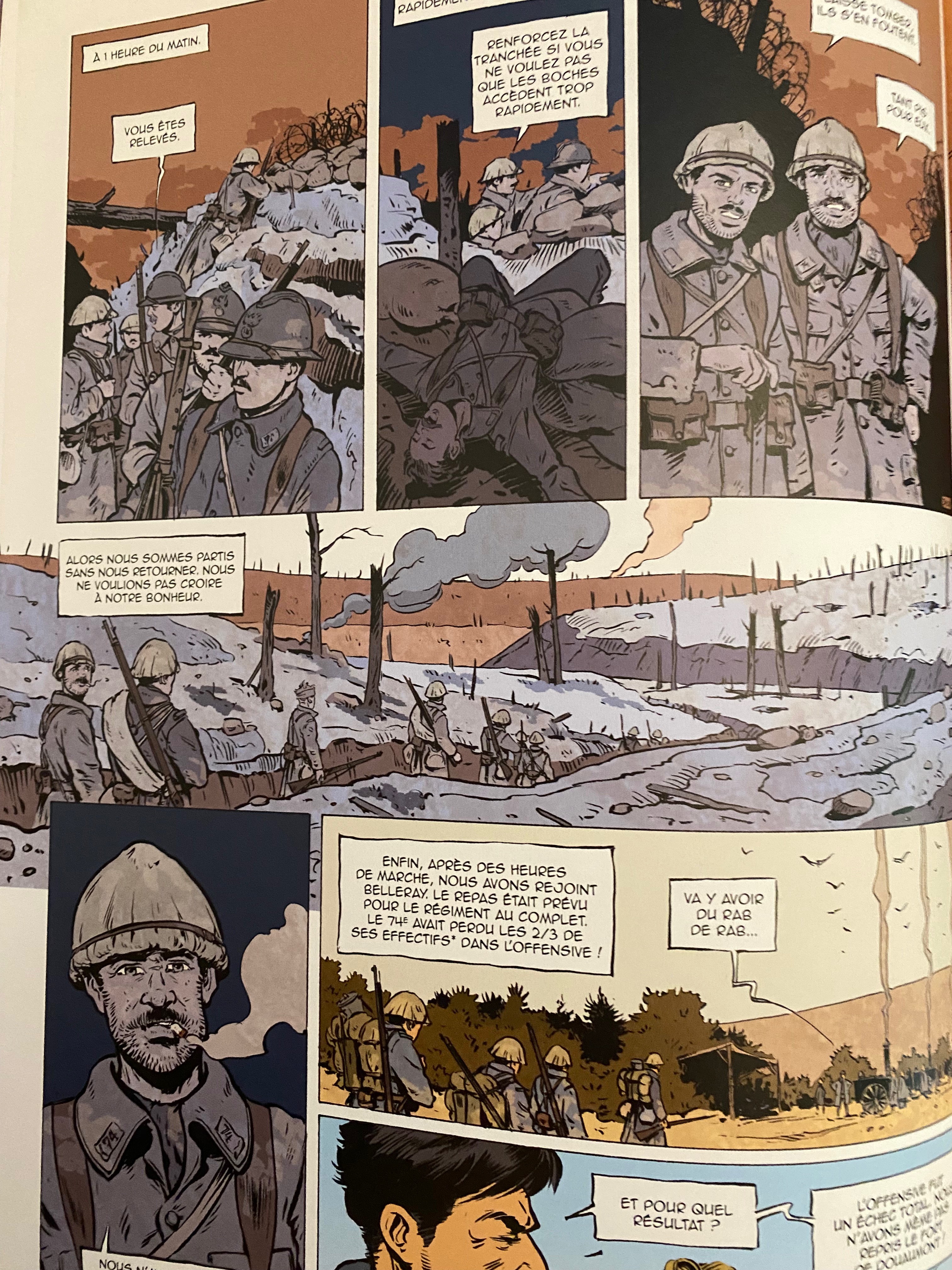 Stéphan Agosto, croquis préparatoires, progression dans le boyau ...