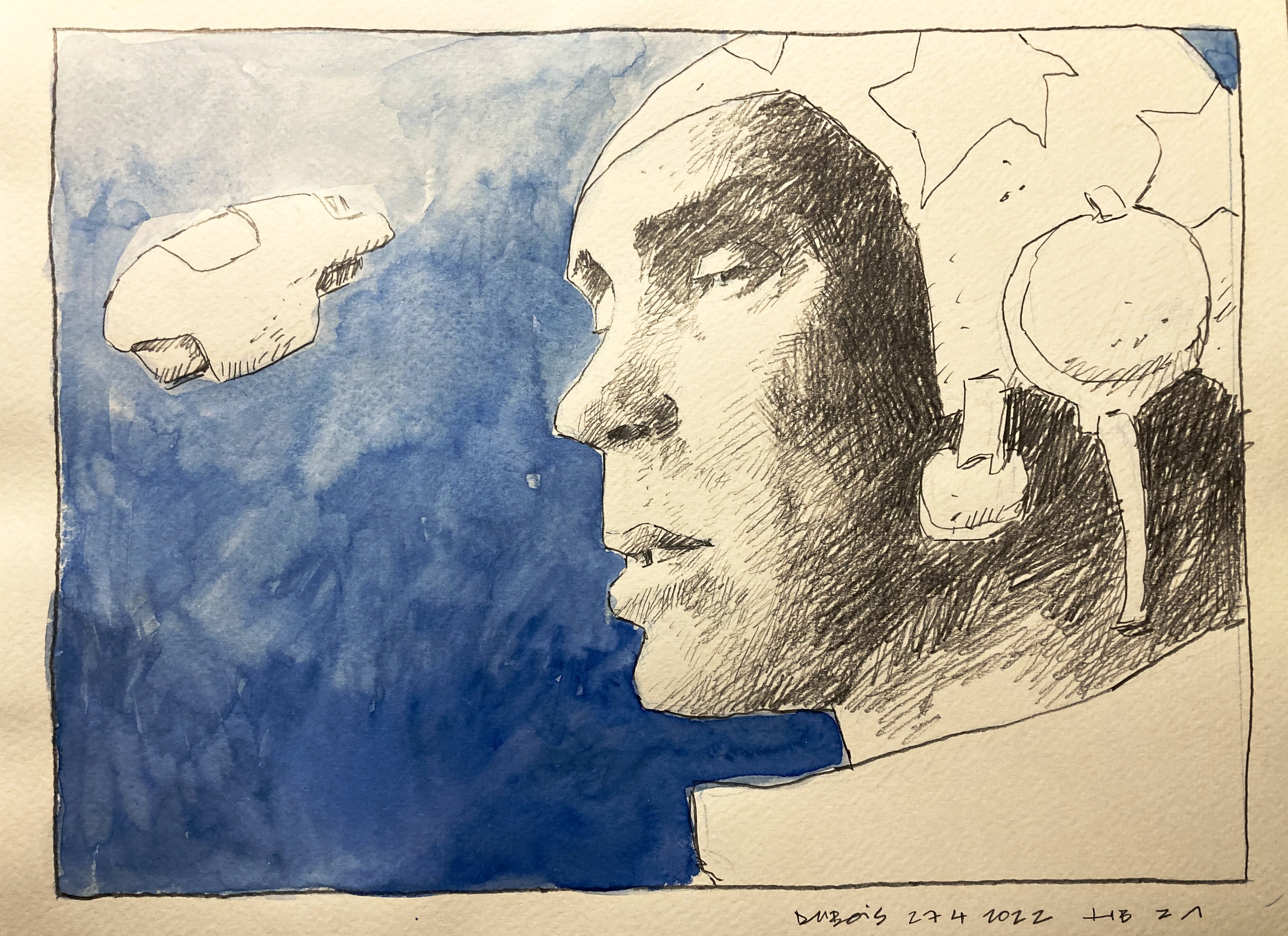 Stéphane Dubois, Etude de personnage "SF" - Illustration originale
