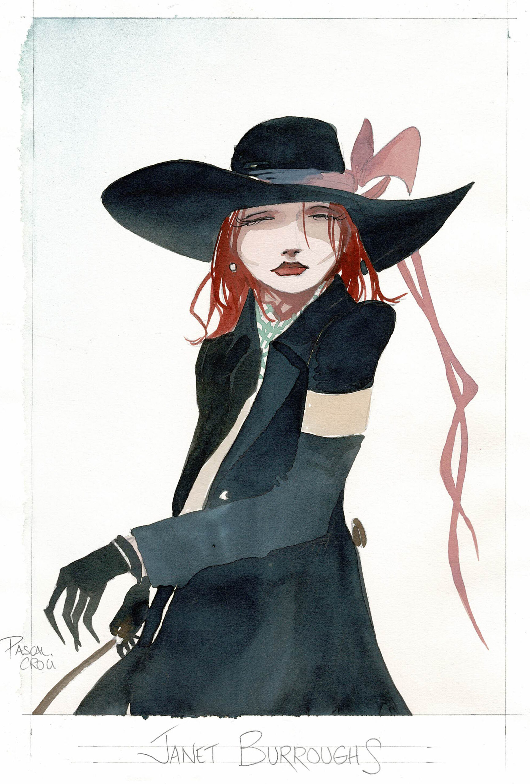 Janet Burroughs par Pascal Croci - Illustration originale
