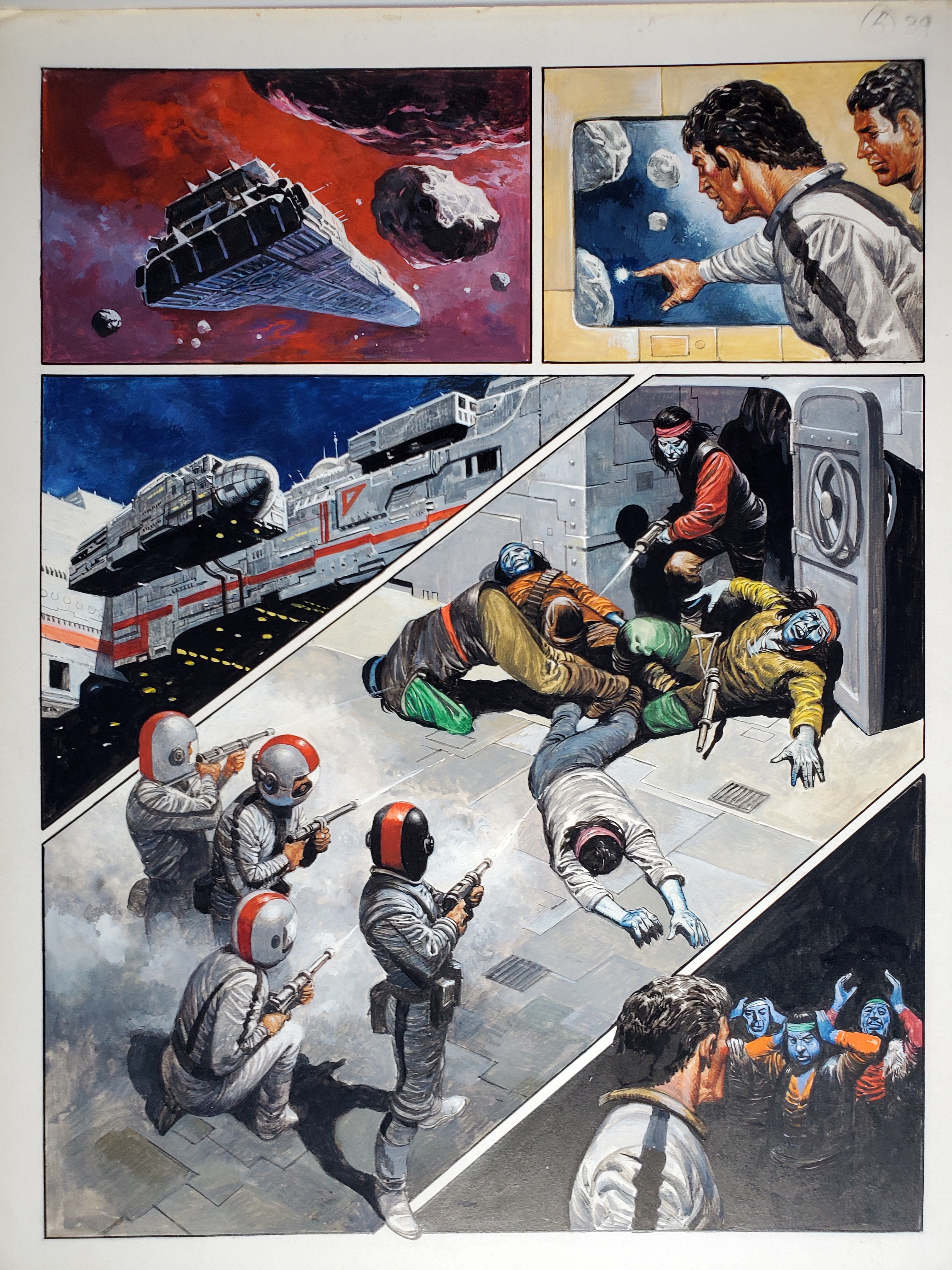 Don Lawrence, STORM couleur directe - Planche originale