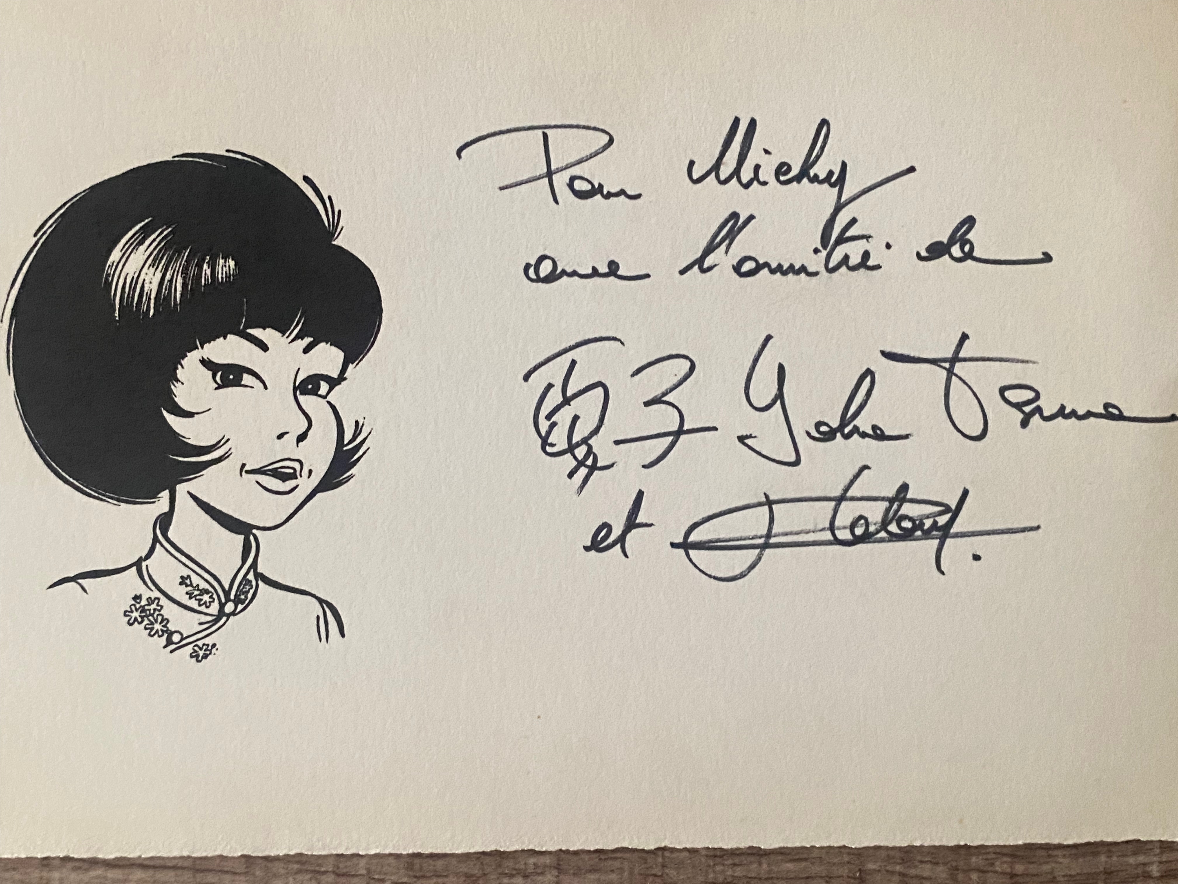 Roger Leloup, dédicace, Yoko Tsuno. - Dédicace