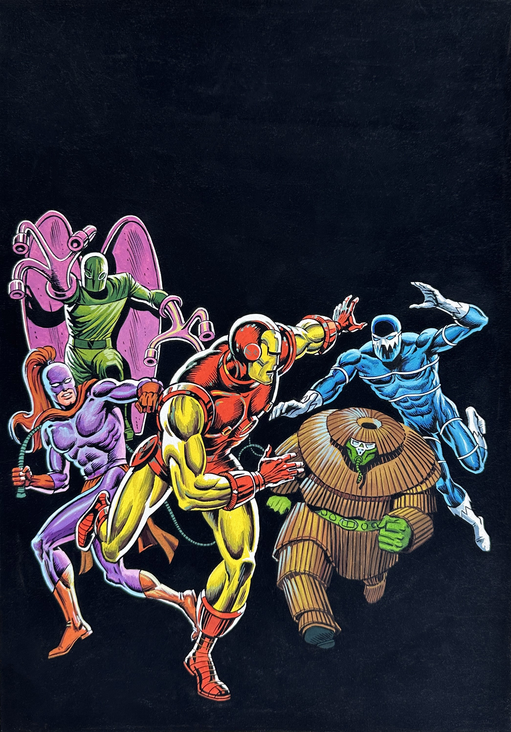 Jean Frisano - Iron Man - Strange no 129 - couverture originale - comic ...