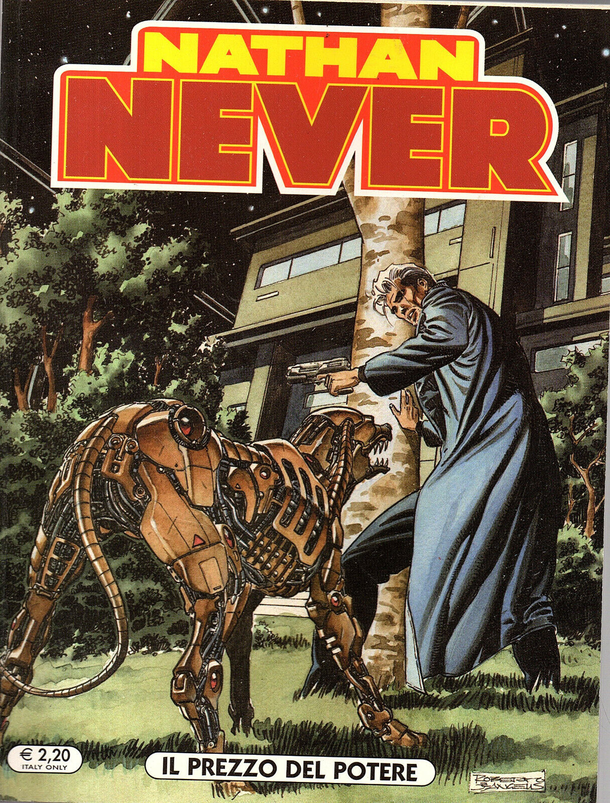 Roberto De Angelis, Couverture pour Nathan Never - Couverture originale